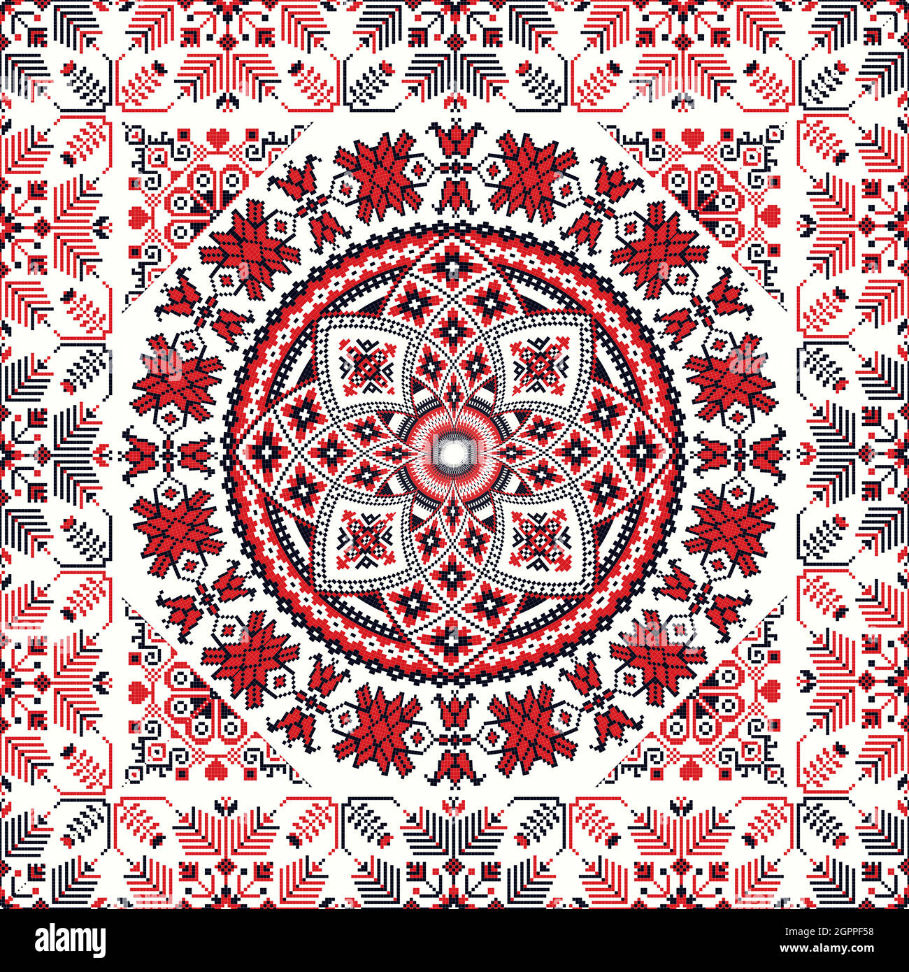Romanian traditional pattern 102 Stock Vector Image & Art - Alamy
