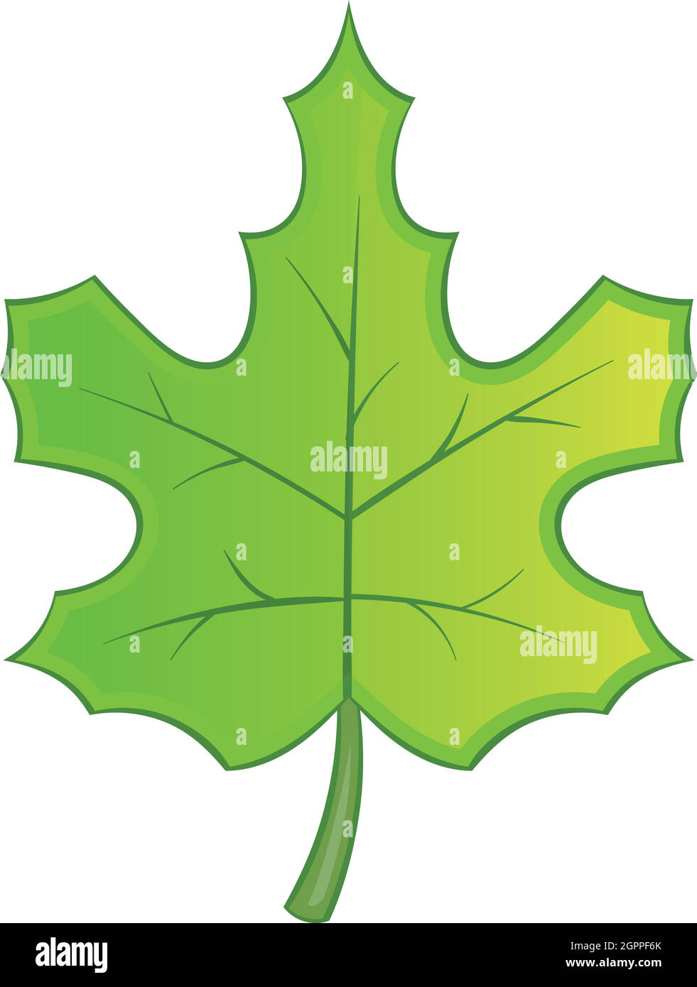 Single leave Stock Vector Images - Alamy