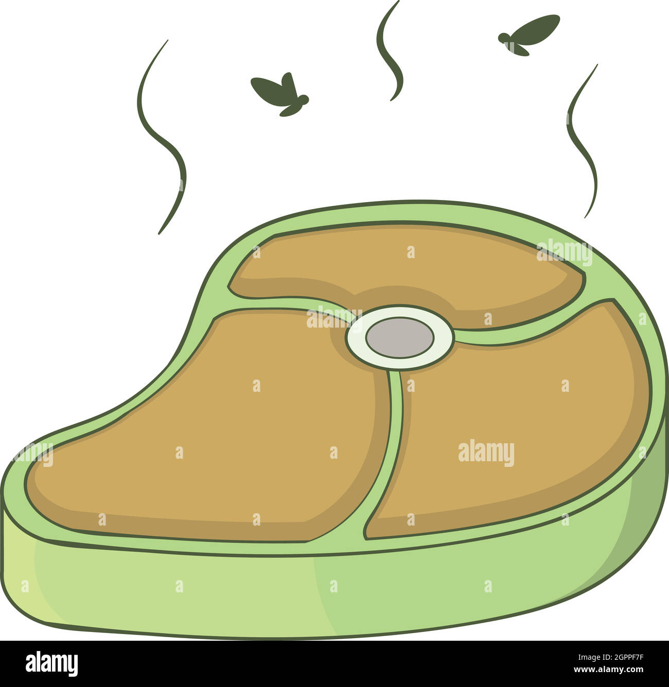 Rotten piece of meat icon, cartoon style Stock Vector Image & Art - Alamy