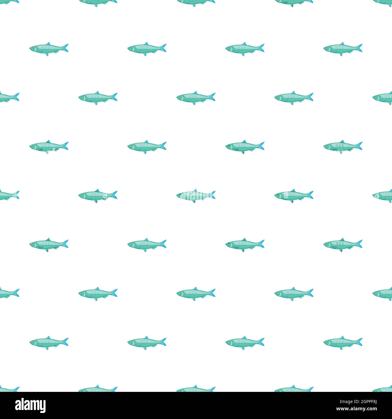 Fish pattern, cartoon style Stock Vector Image & Art - Alamy