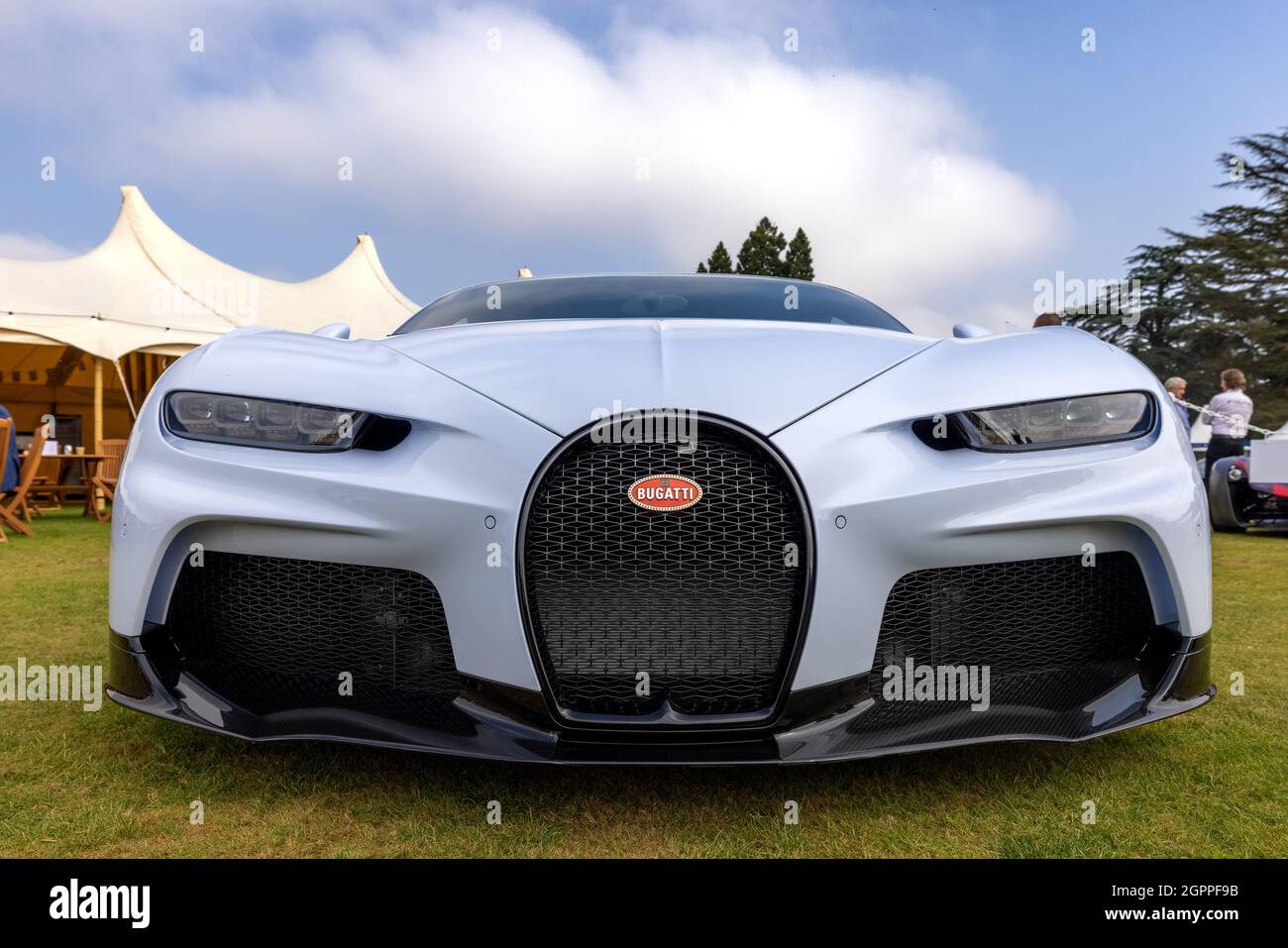 Bugatti Chiron Super Sport on display at the Concours d'Elegance held ...