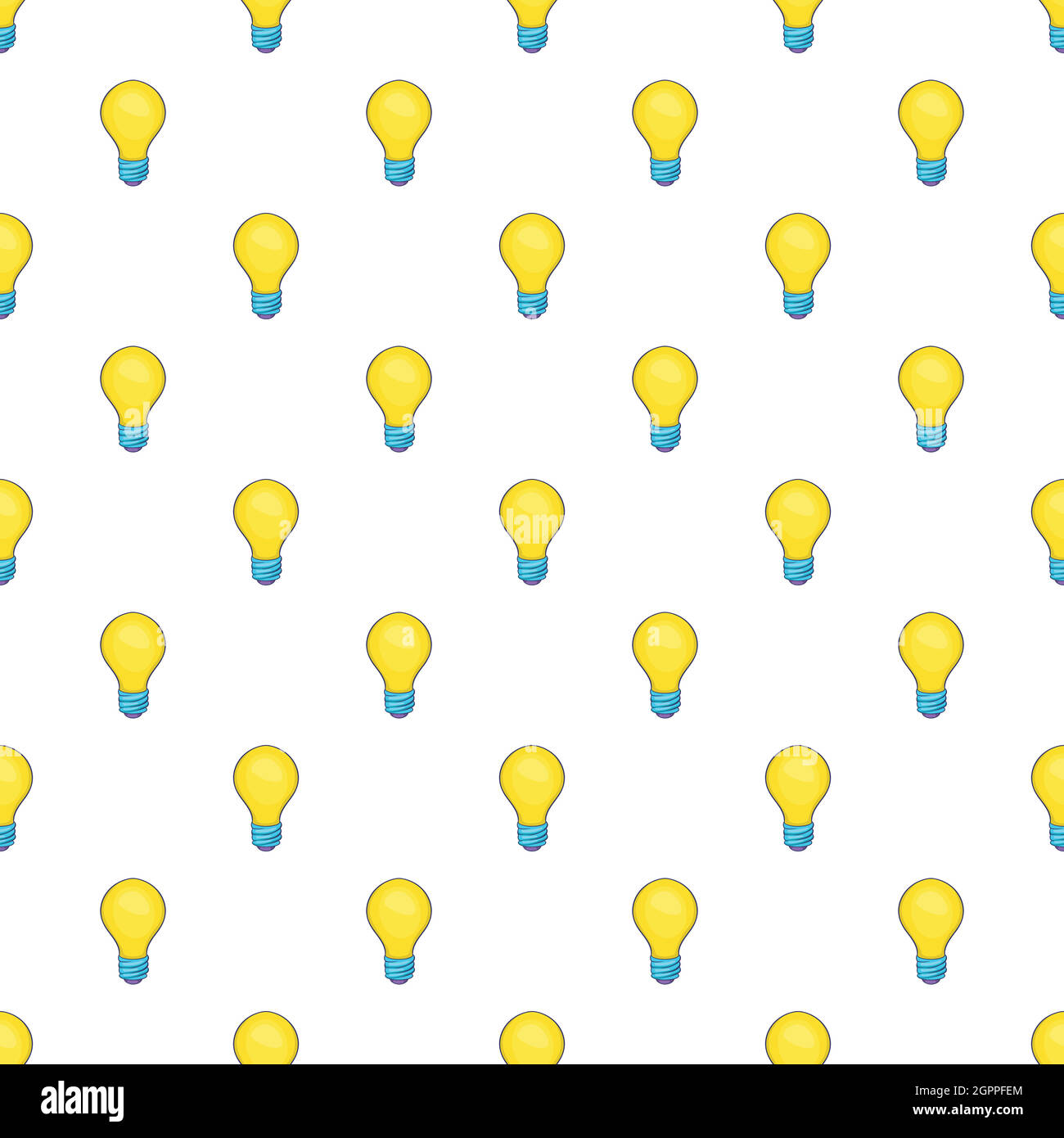 Seamless light bulb pattern Stock Vector Images - Alamy
