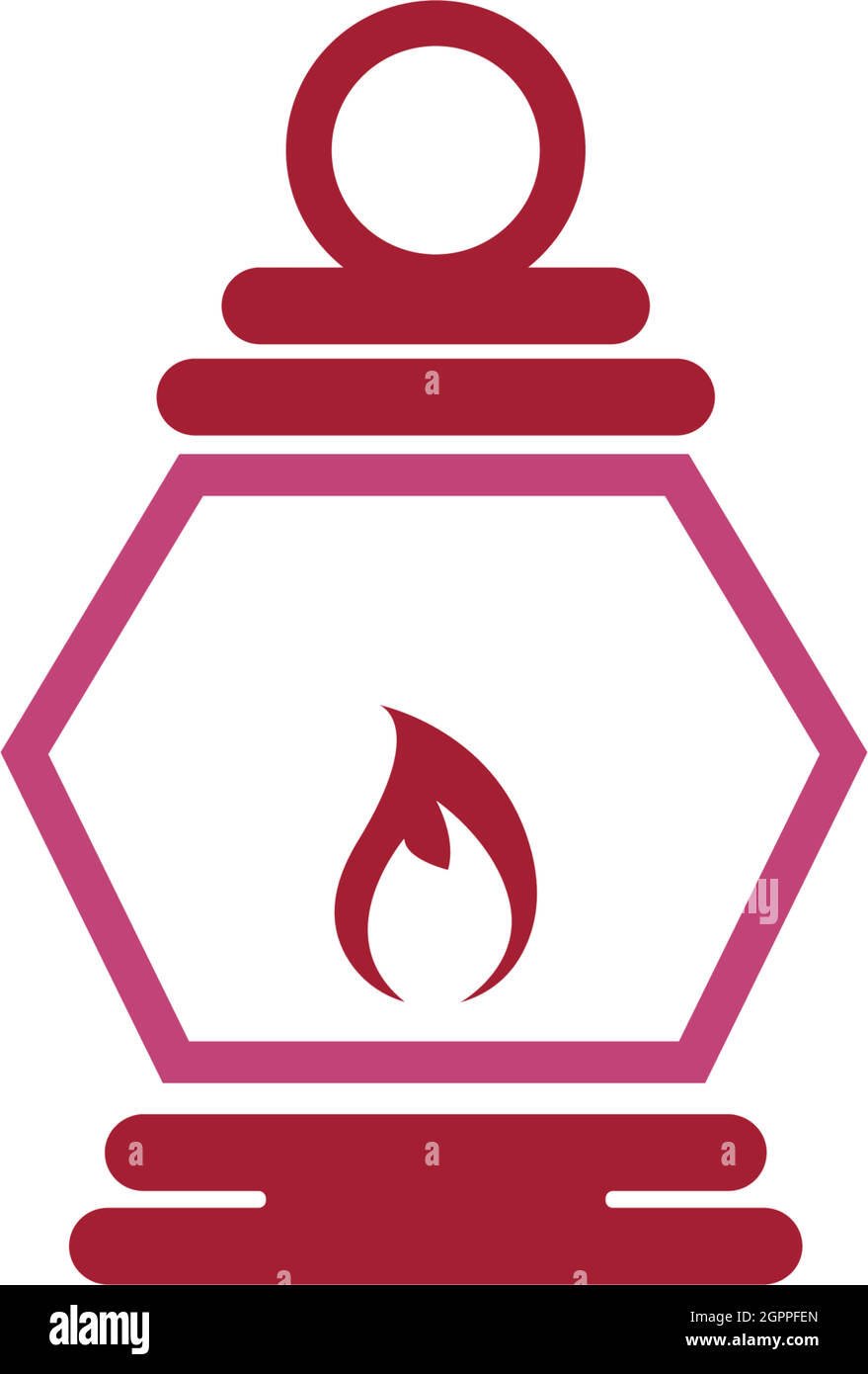 Simple lantern icon logo design vector template illustration Stock ...