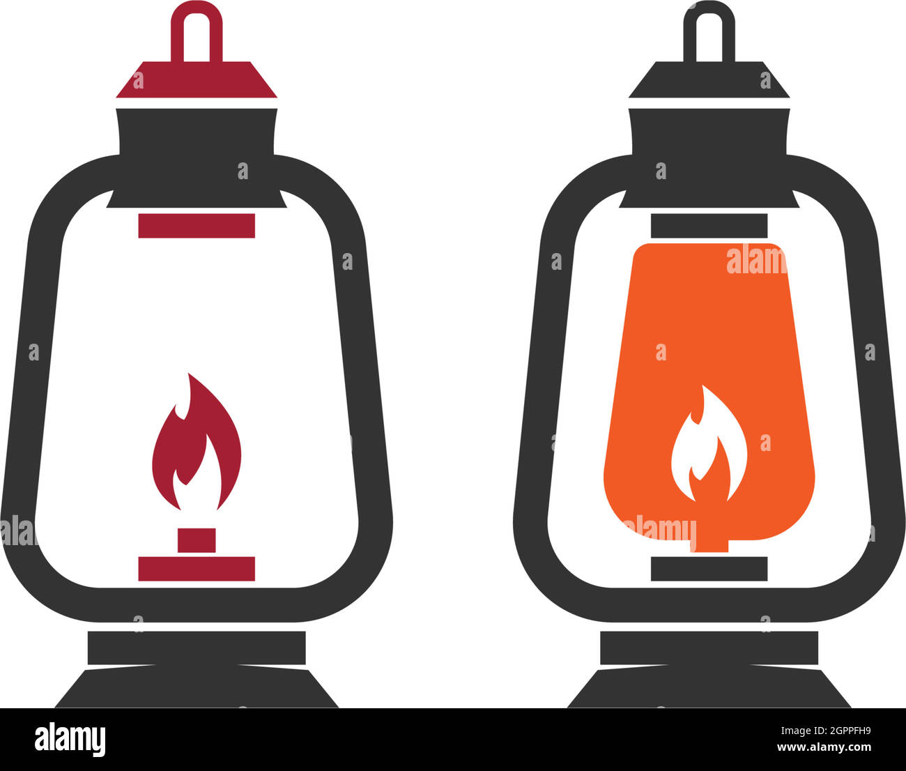 Simple lantern icon logo design vector template illustration Stock ...
