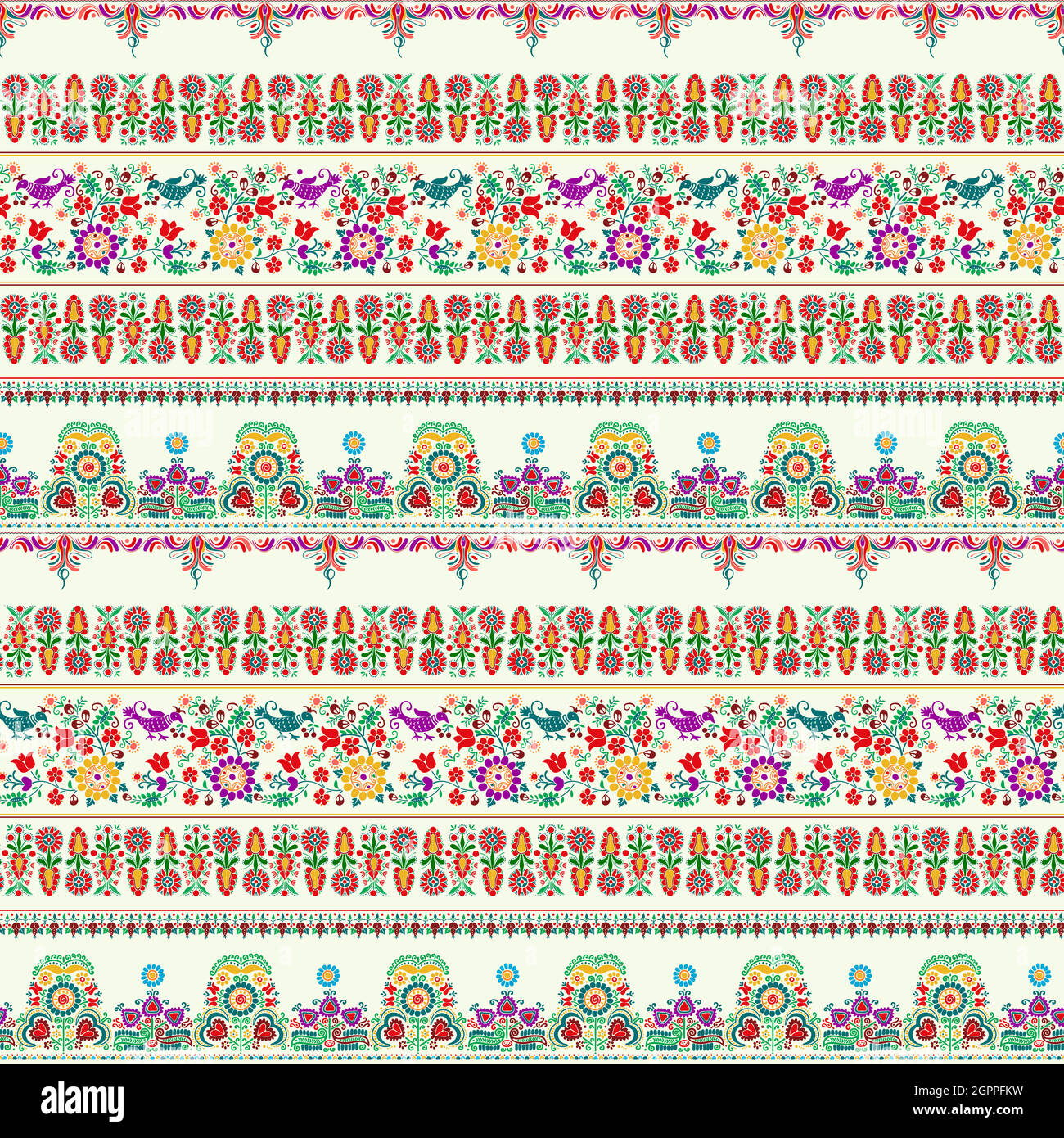 Hungarian embroidery pattern 12 Stock Vector Image & Art - Alamy