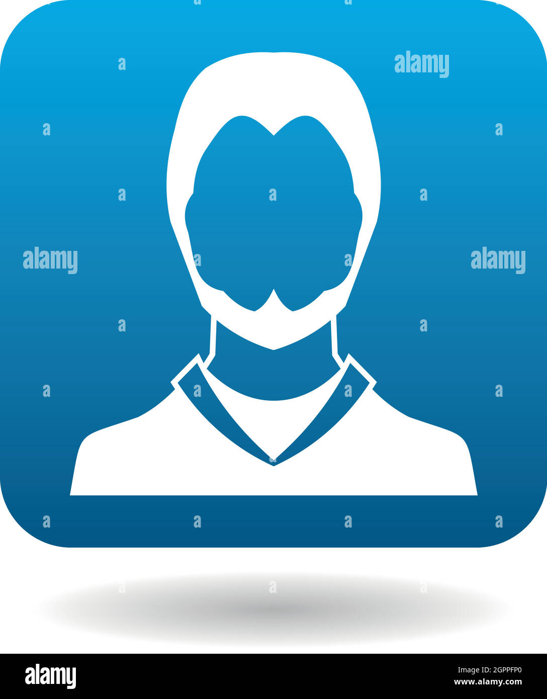 Face man beard in Stock Vector Images - Alamy