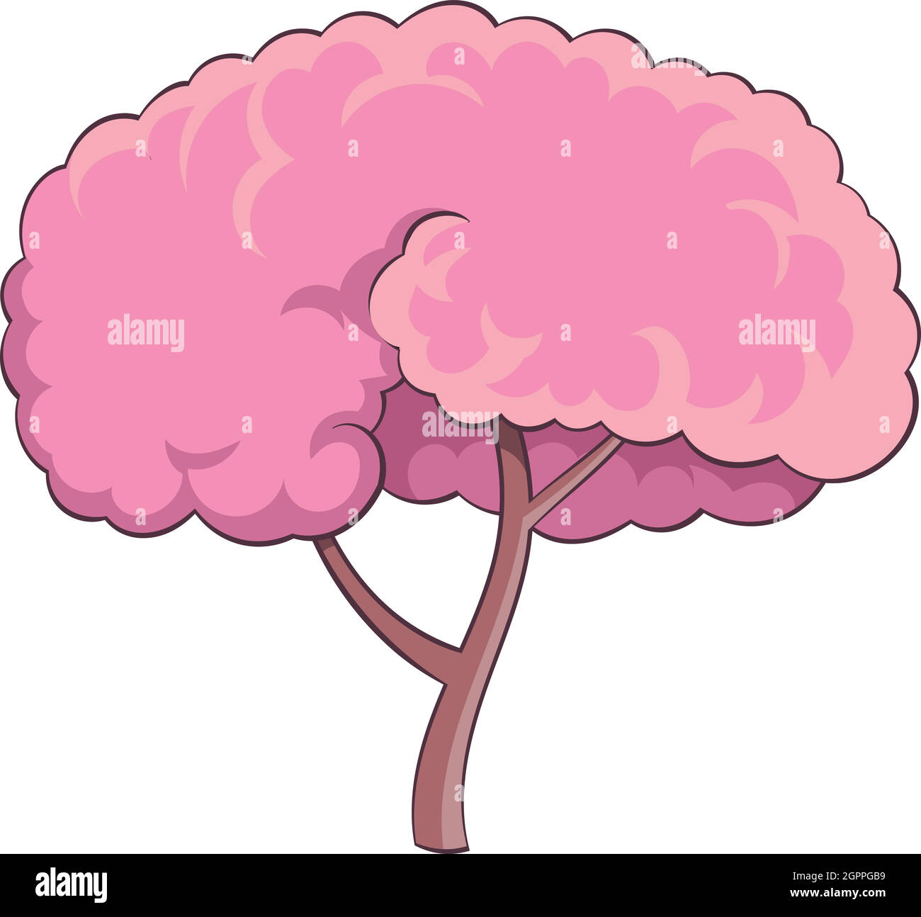 Sakura tree icon, cartoon style Stock Vector Image & Art - Alamy