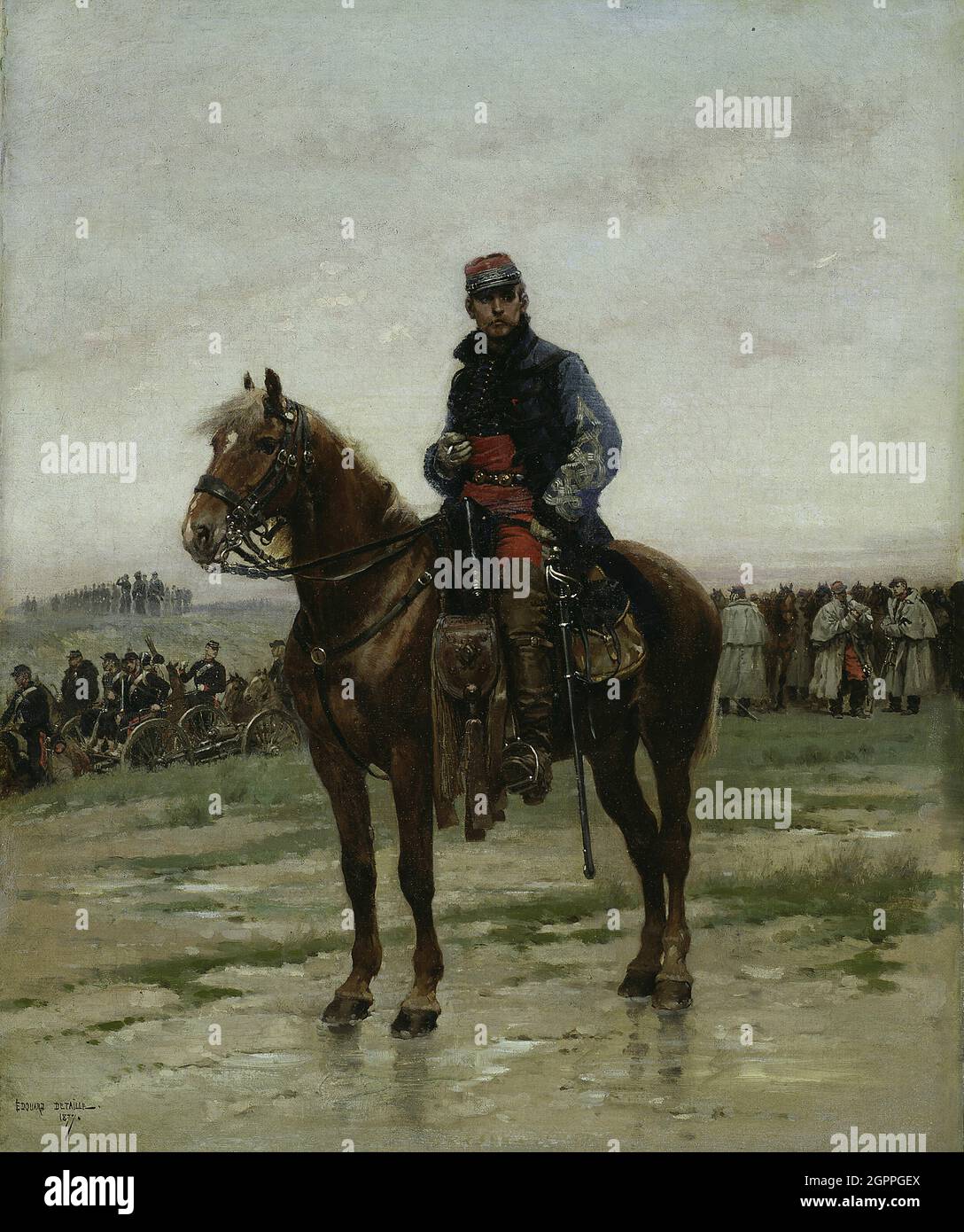 A Mounted Officer, 1877 Stock Photo - Alamy