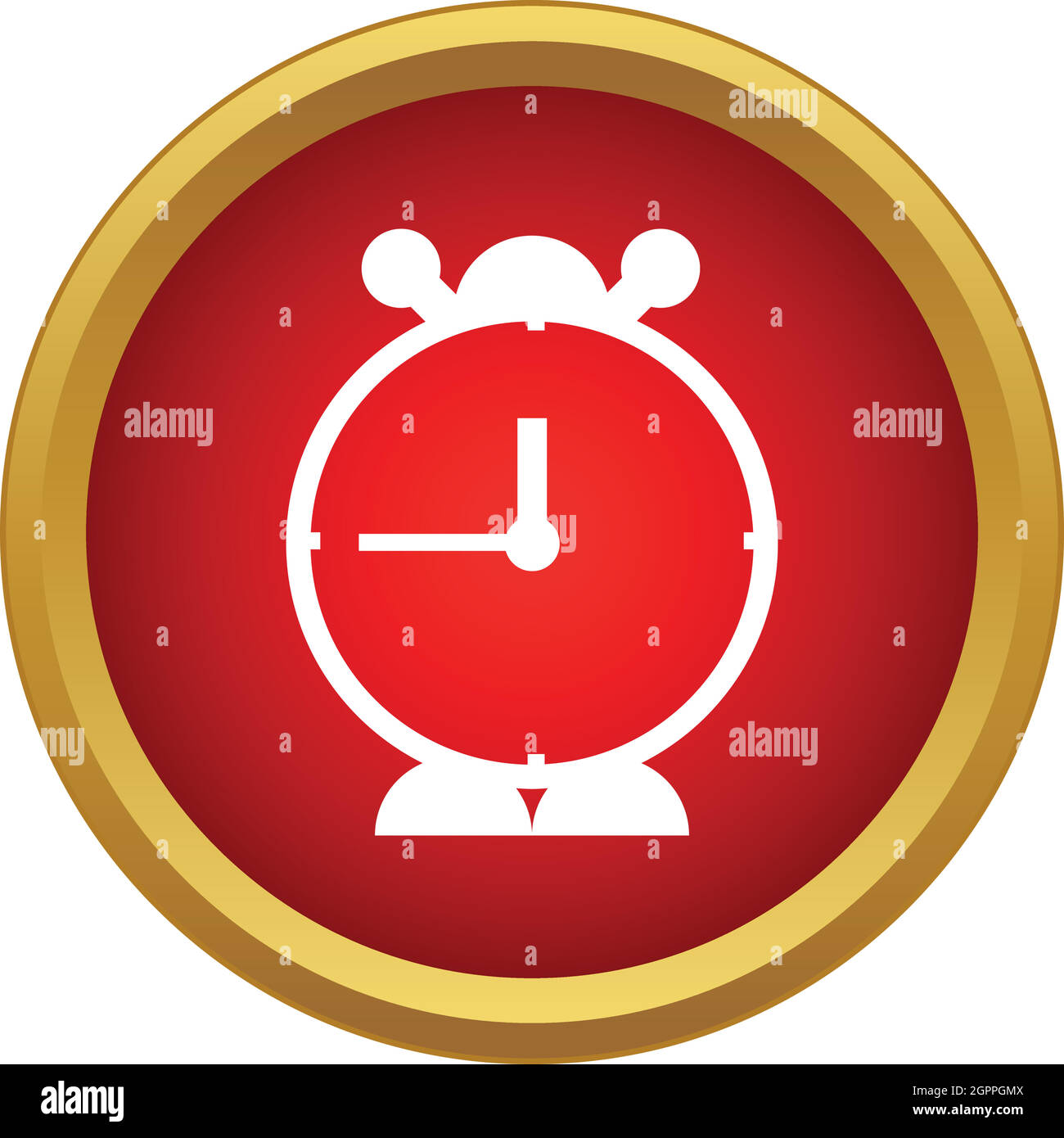 Alarm clock icon in simple style Stock Vector Image & Art - Alamy