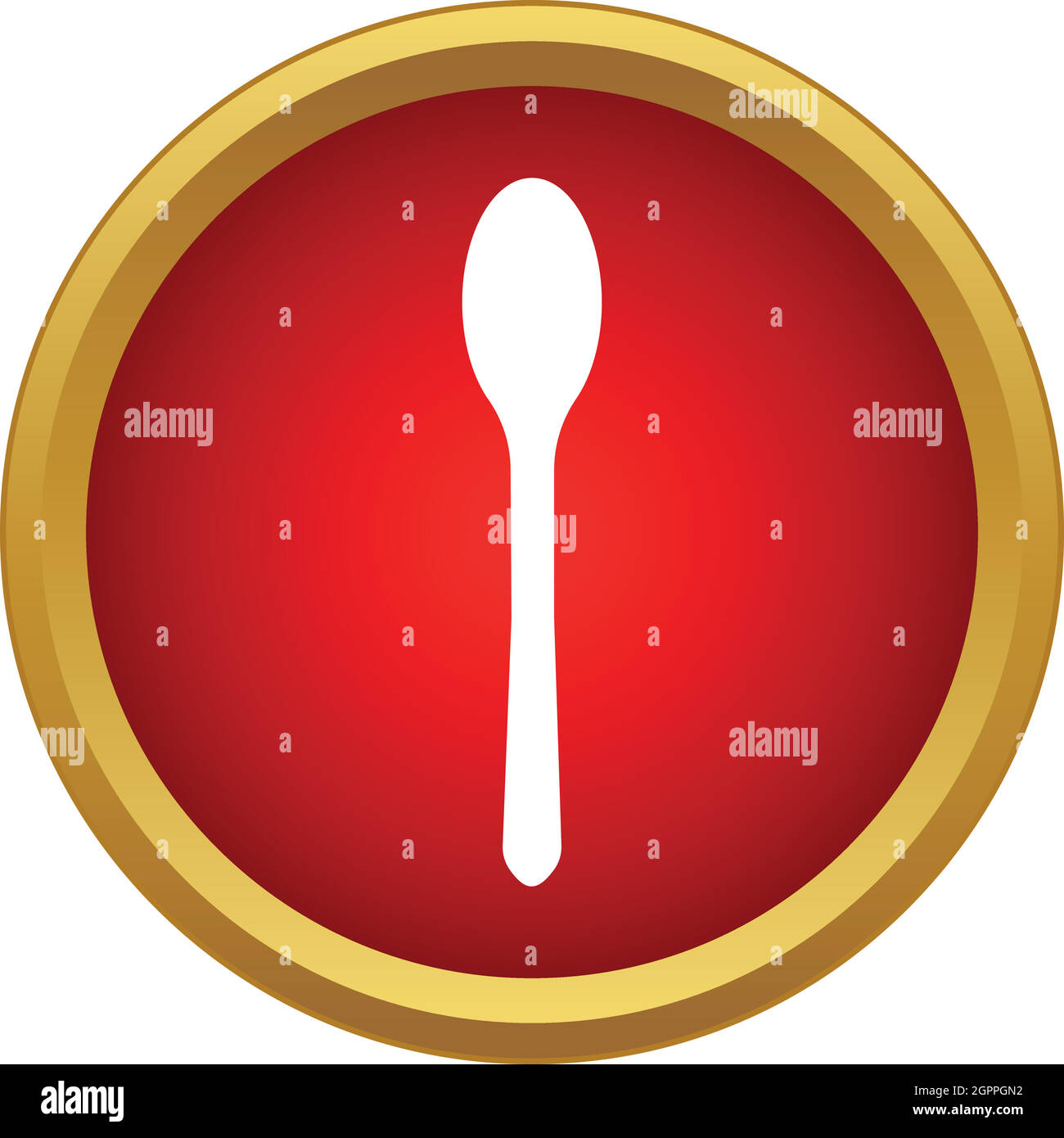 Spoon icon in simple style Stock Vector Image & Art - Alamy