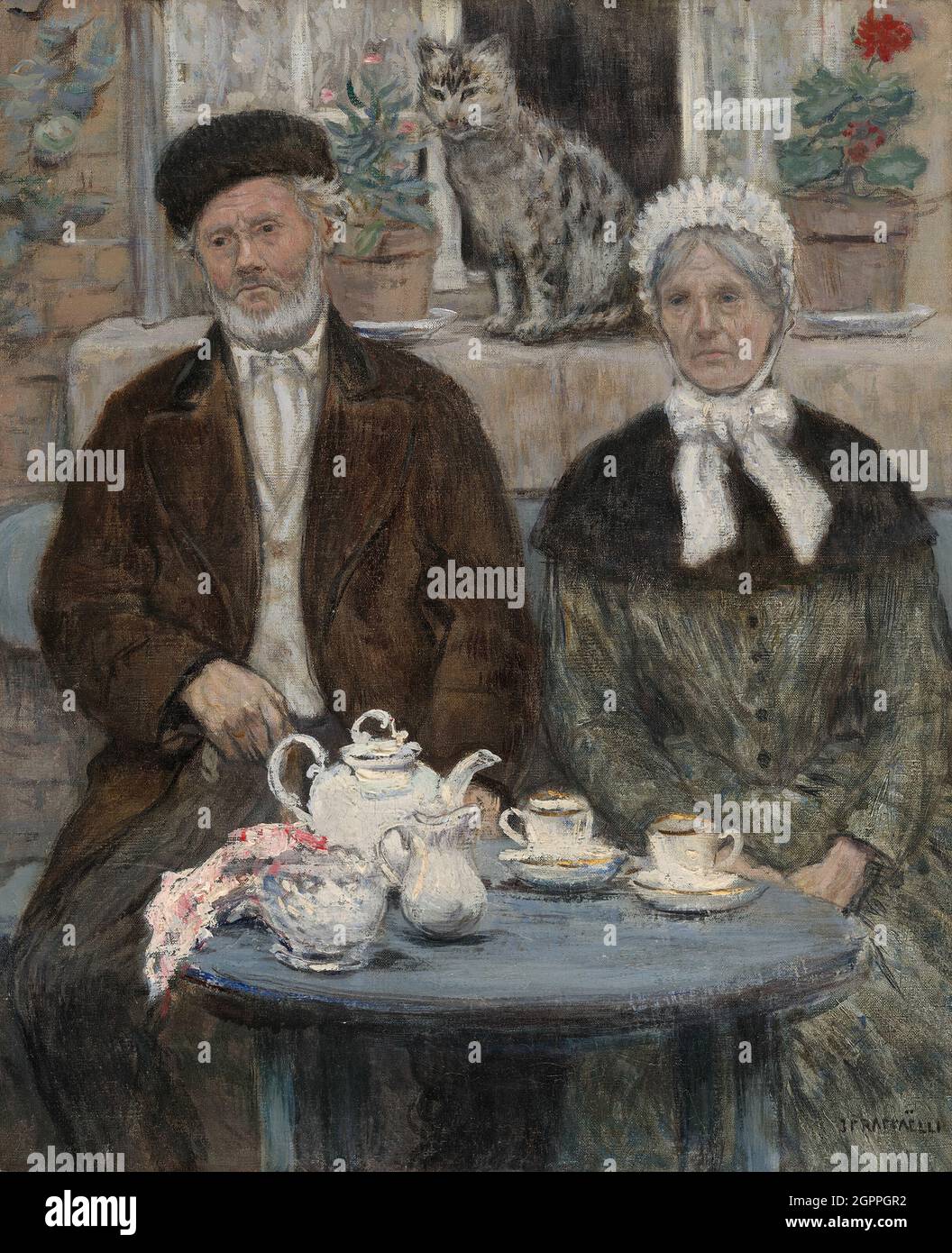 Afternoon Tea, c. 1880 Stock Photo - Alamy