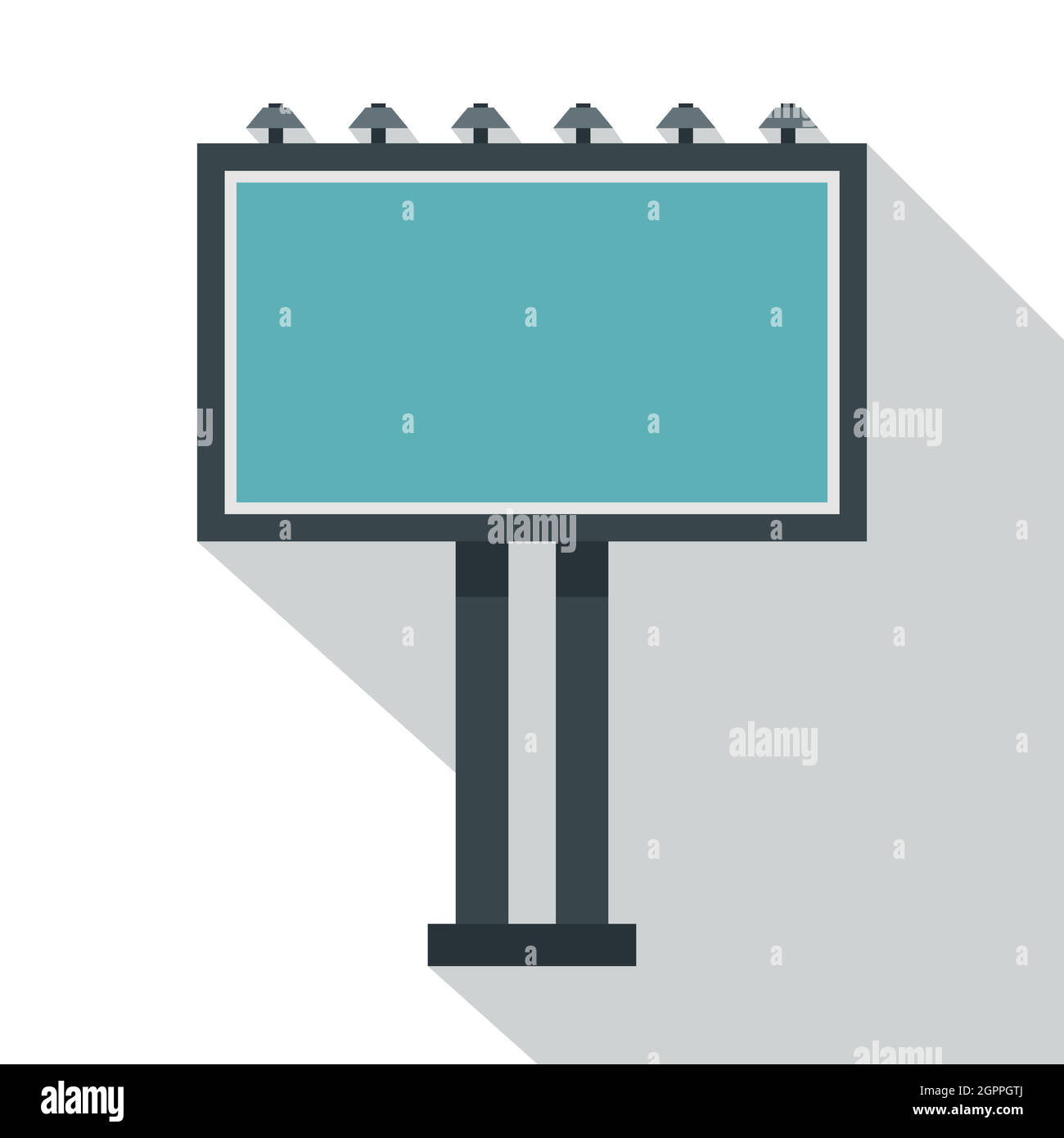 Advertising billboard icon, flat style Stock Vector Image & Art - Alamy