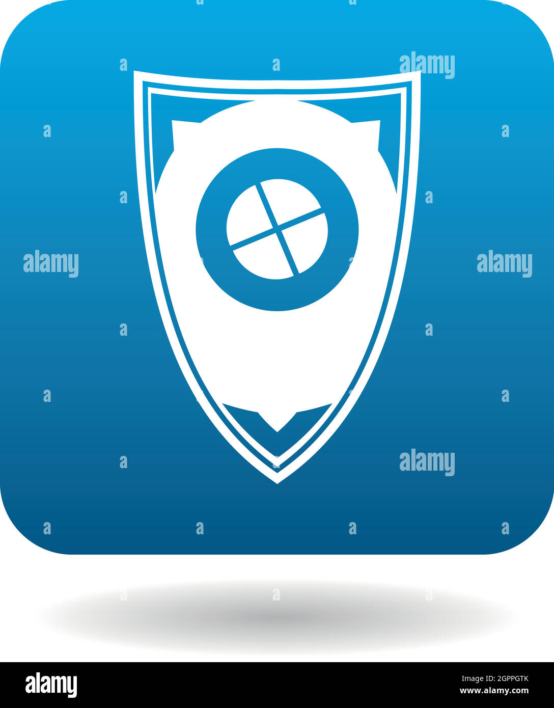 Protective shield icon, simple style Stock Vector Image & Art - Alamy