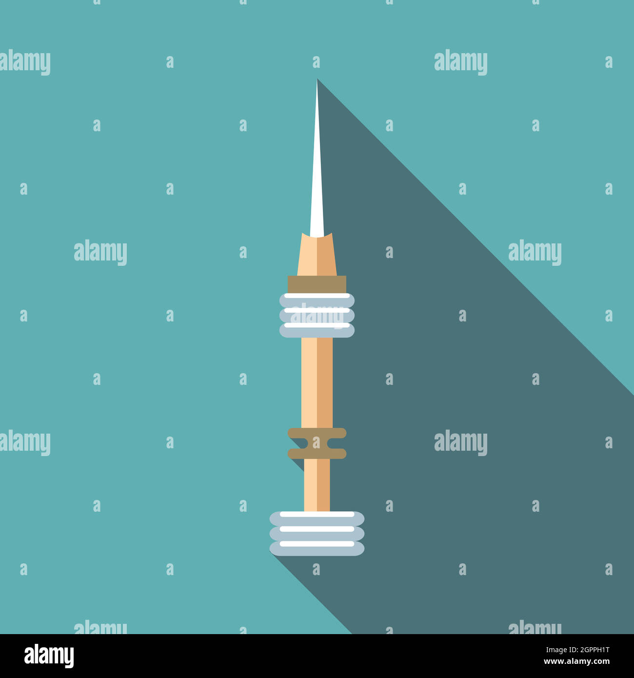 Seoul tower icon, flat style Stock Vector Image & Art - Alamy