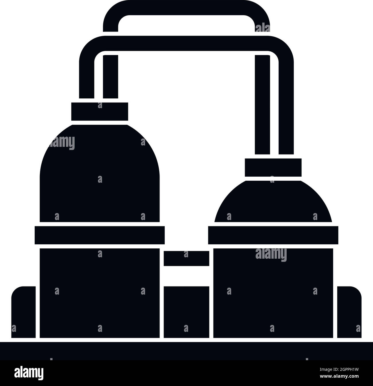 Oil refinery factory building icon hi-res stock photography and images ...