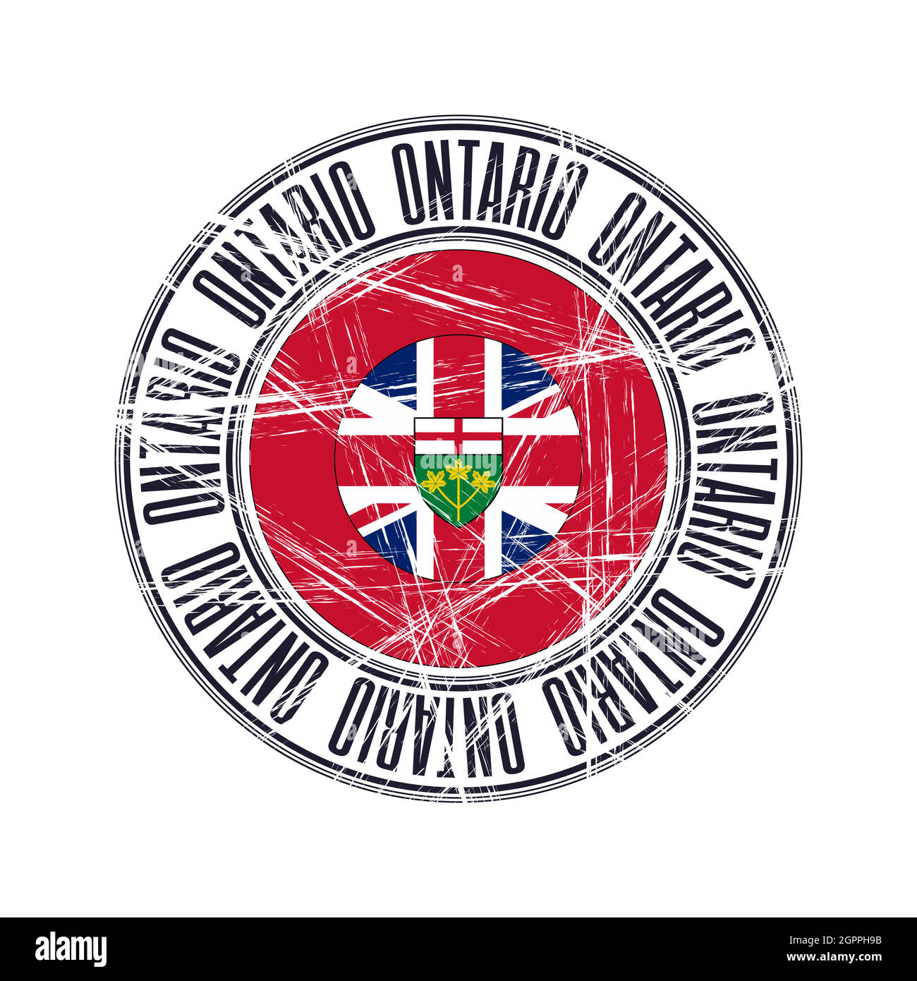 Ontario province stamp Stock Vector Image & Art - Alamy