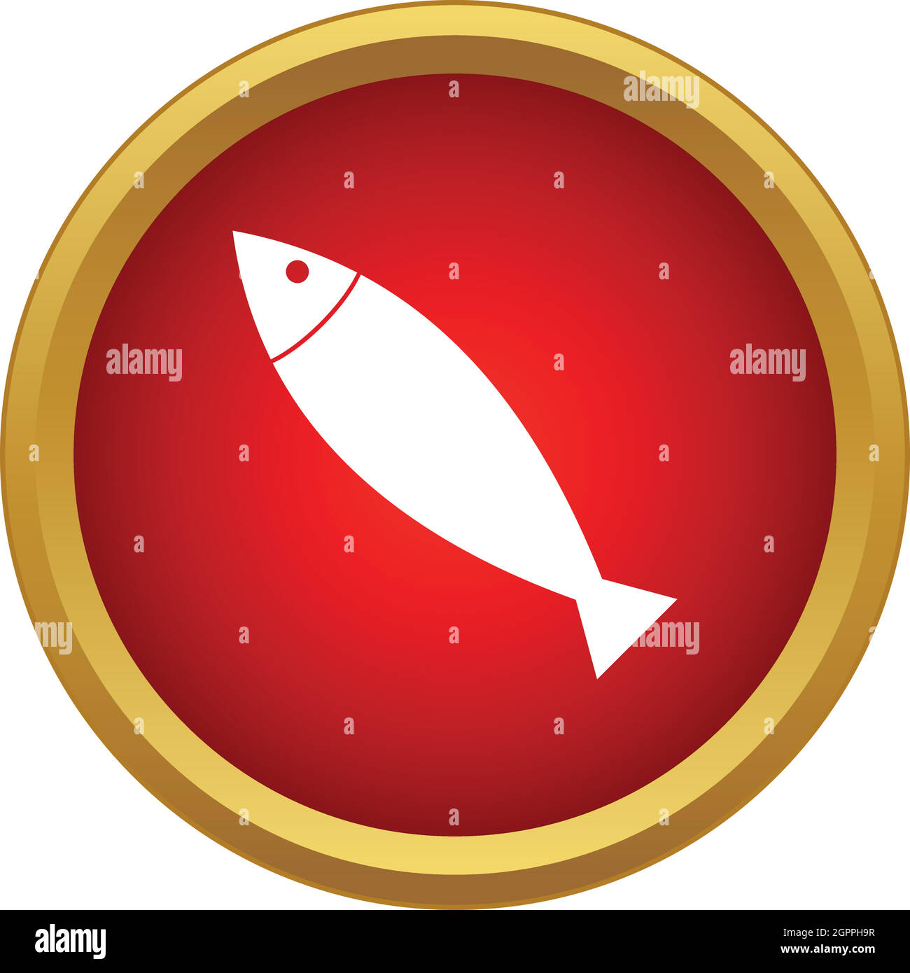 Fish icon in simple style Stock Vector Image & Art - Alamy