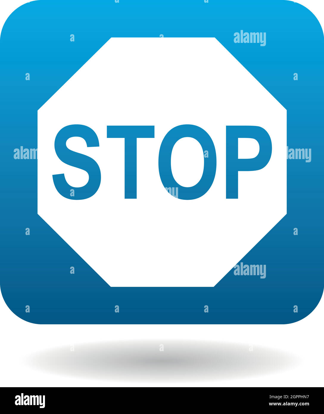 Stop sign icon, simple style Stock Vector Image & Art - Alamy