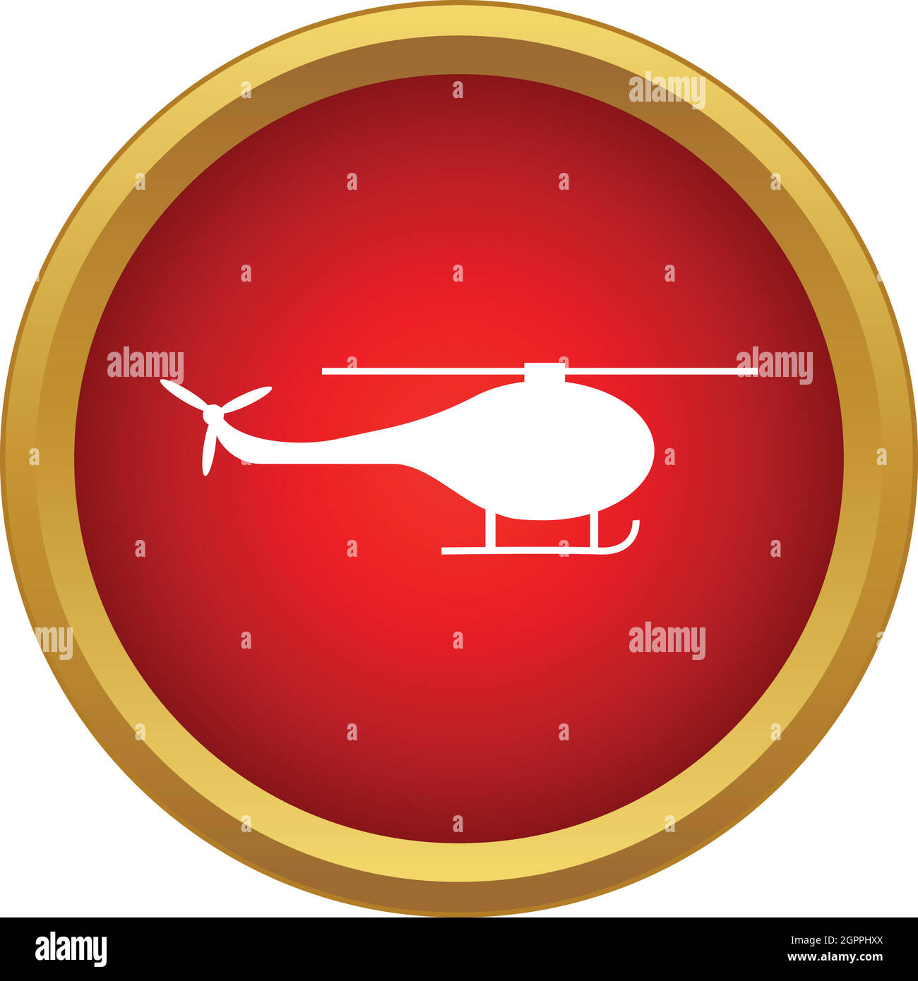 Helicopter side view icon, simple style Stock Vector Image & Art - Alamy