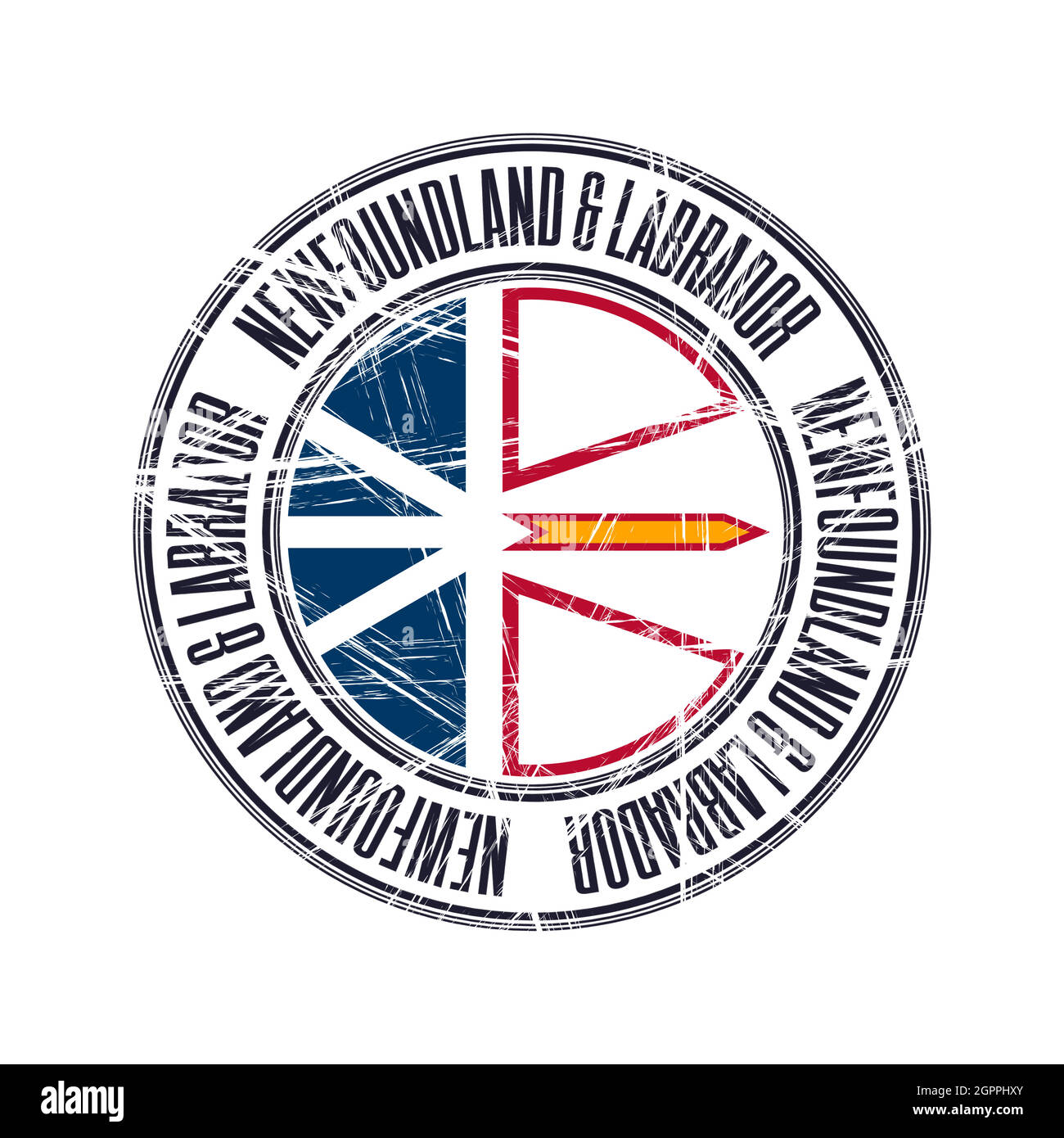 Newfoundland and Labrador province stamp Stock Vector Image & Art - Alamy