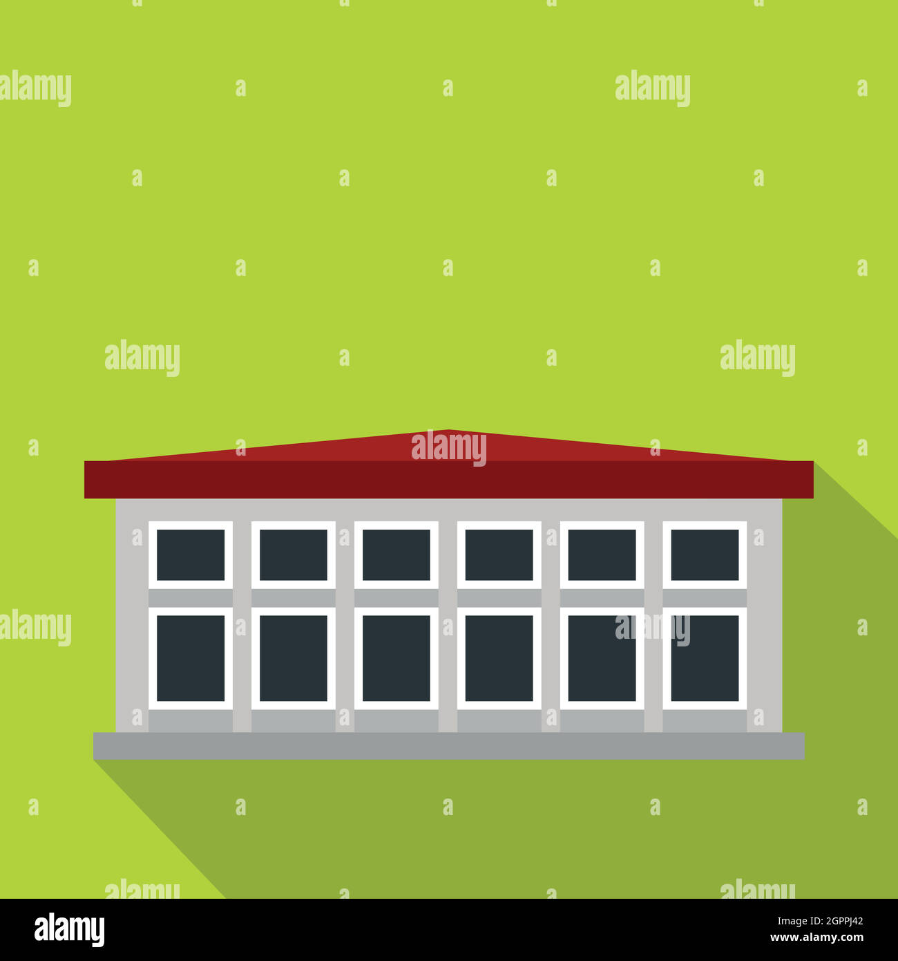 Building traditional flat roof hi-res stock photography and images - Alamy