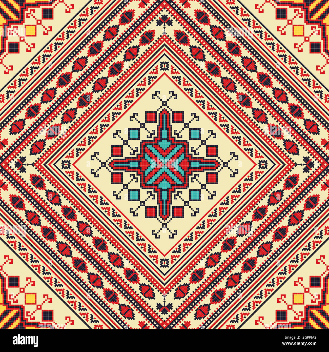 Romanian traditional pattern 16 Stock Vector Image & Art - Alamy