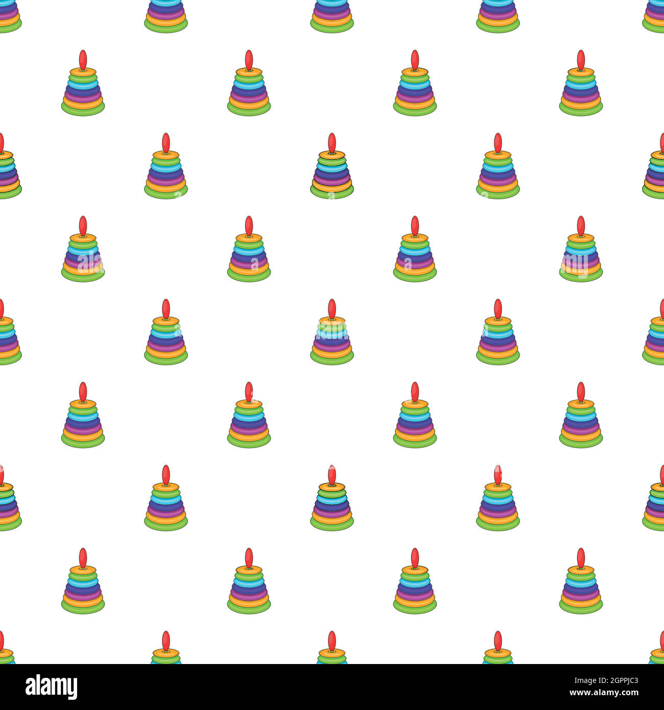 Children pyramid pattern, cartoon style Stock Vector Image & Art - Alamy