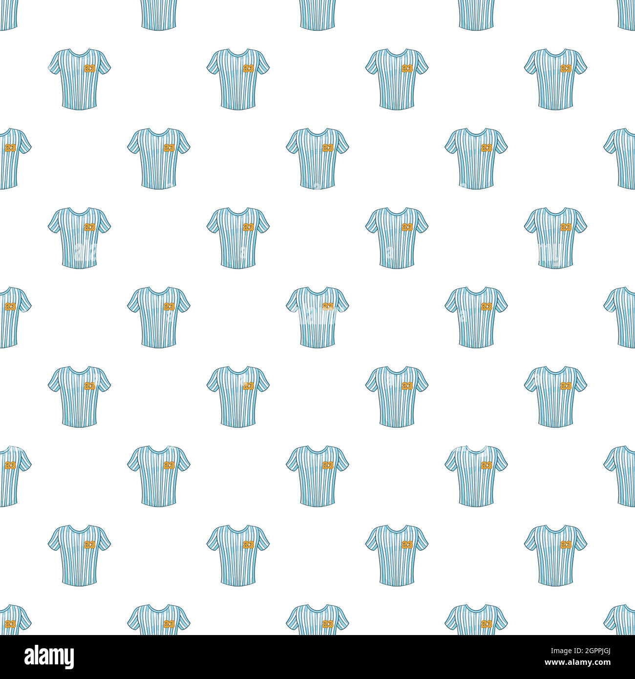 Striped baseball shirt pattern, cartoon style Stock Vector Image & Art ...