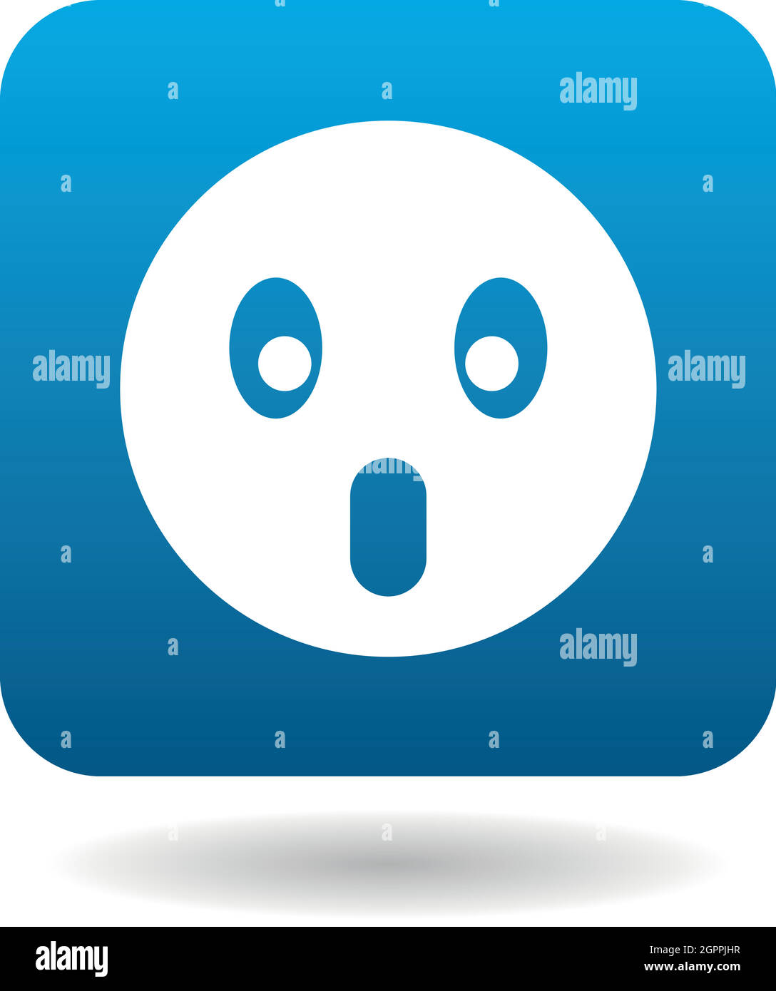 Emoji scared emoticon character Stock Vector Images - Alamy