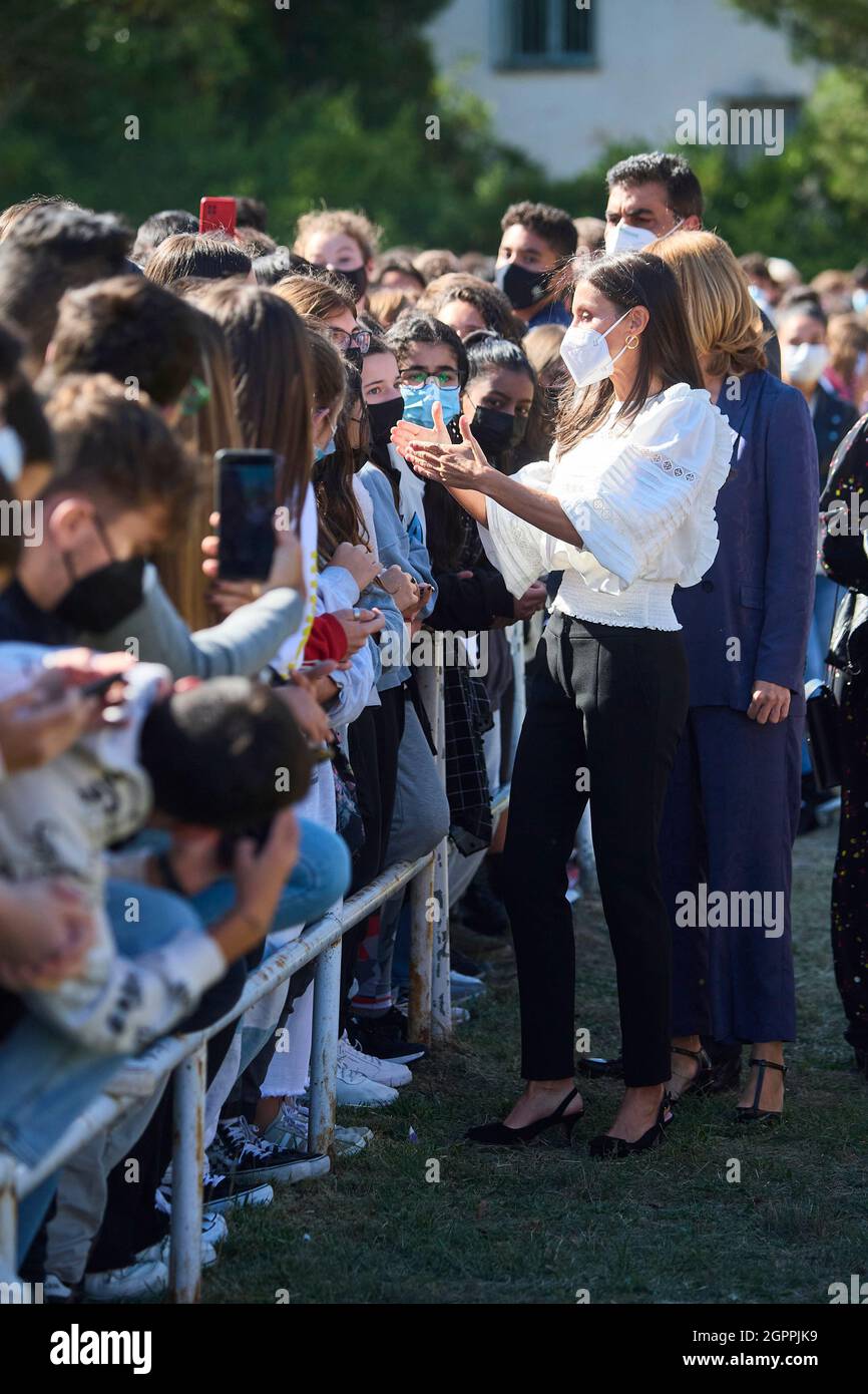 Haro, La Rioja, Spain. 30th Sep, 2021. Queen Letizia of Spain attends ...