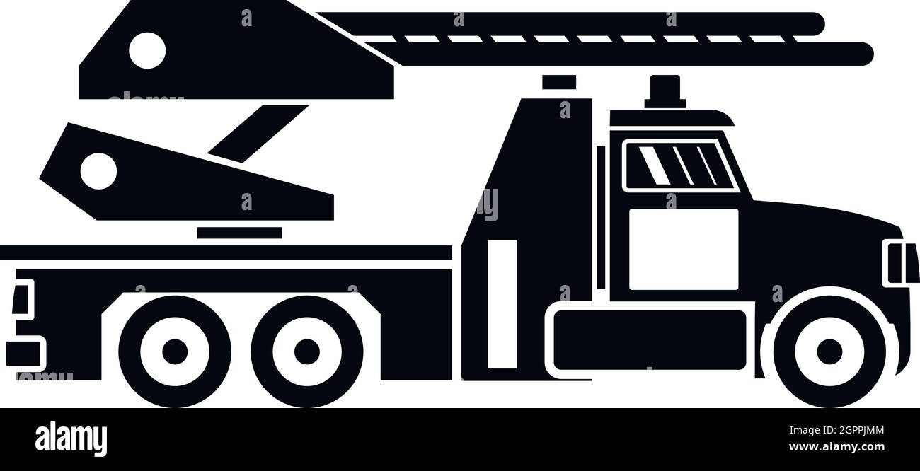 Fire engine icon, simple style Stock Vector Image & Art - Alamy