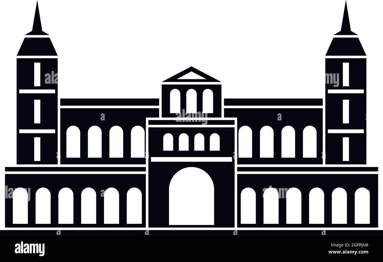 Castle icon, simple style Stock Vector Image & Art - Alamy