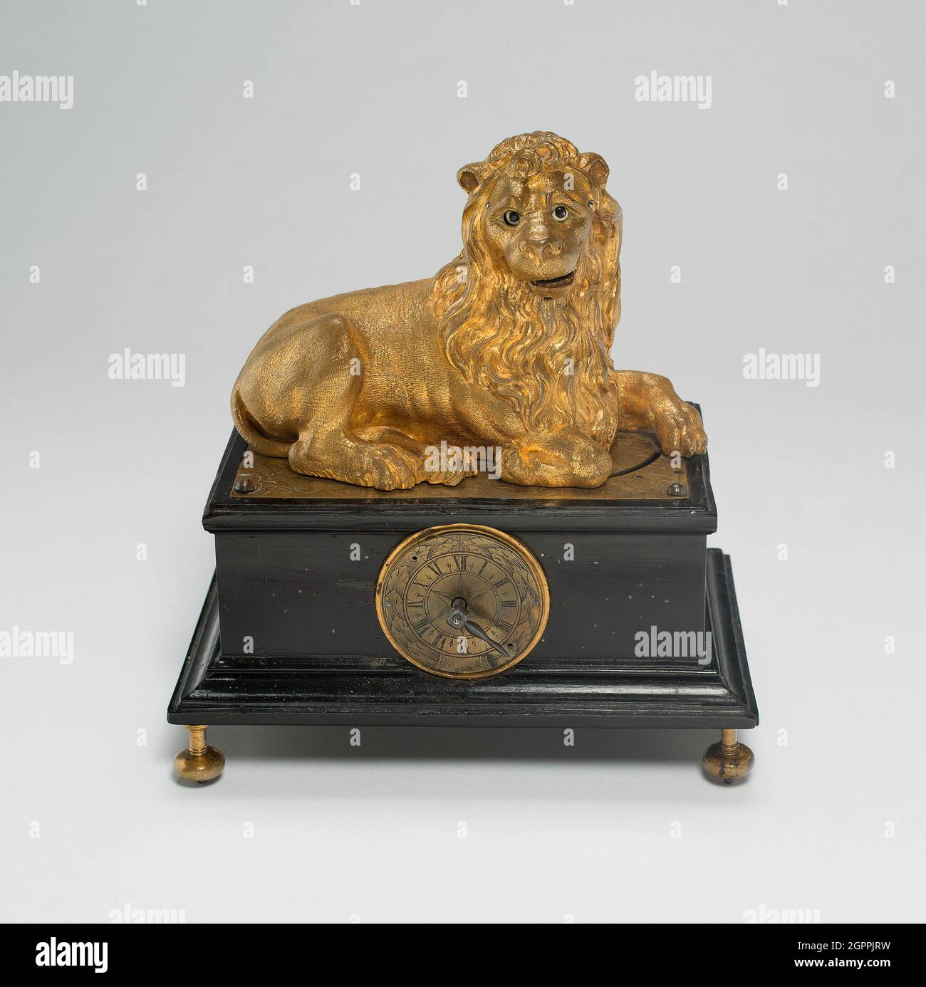 Automaton Clock in the Shape of a Lion, Germany, c. 1630 Stock Photo ...