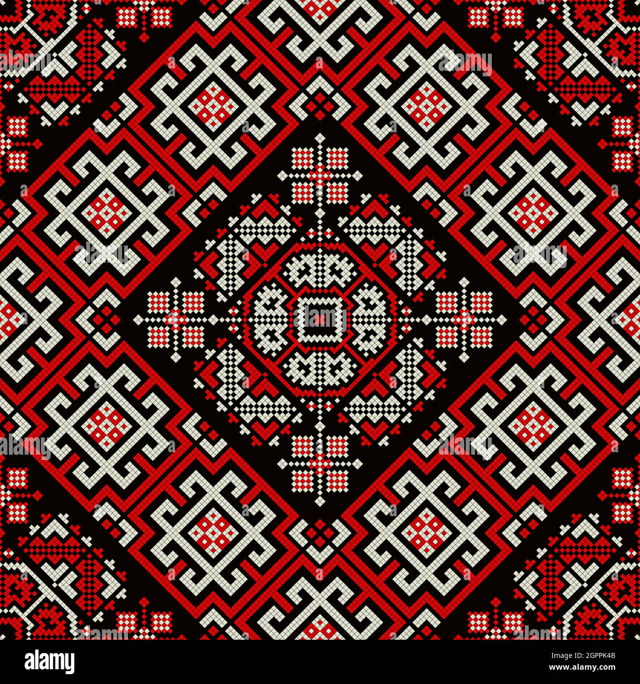 Romanian traditional pattern 173 Stock Vector Image & Art - Alamy