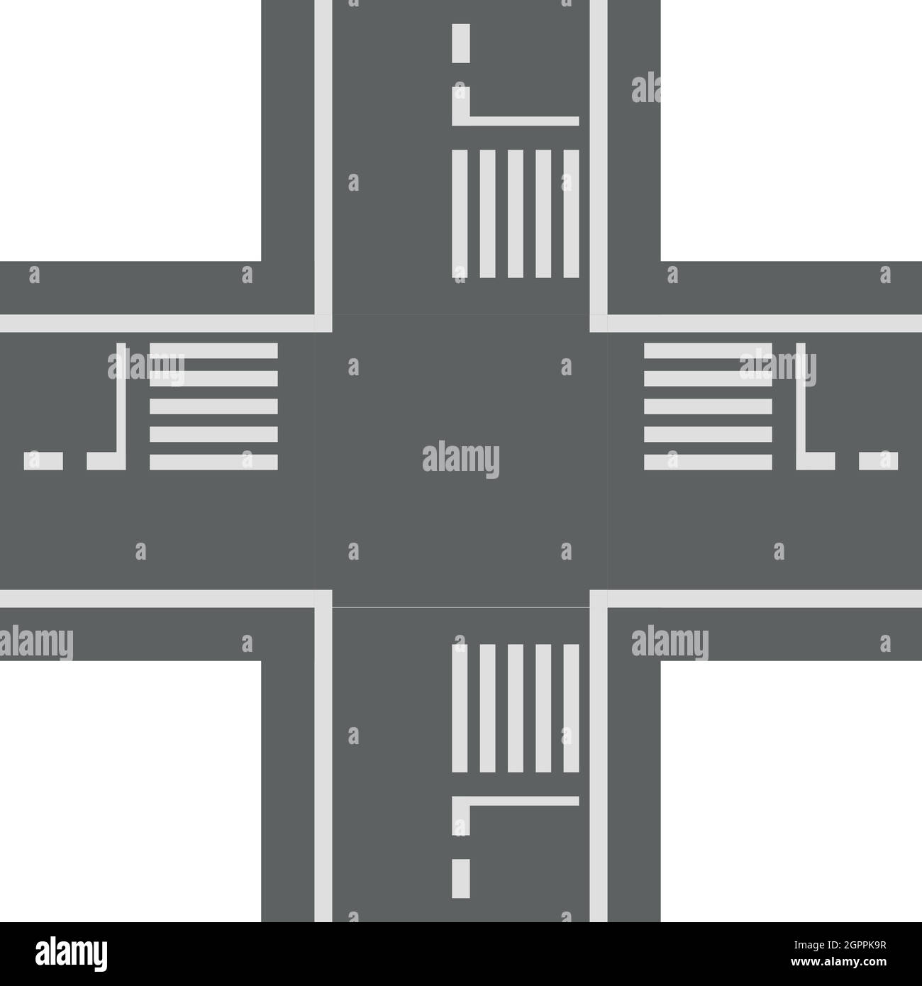 Crossroad icon, cartoon style Stock Vector Image & Art - Alamy