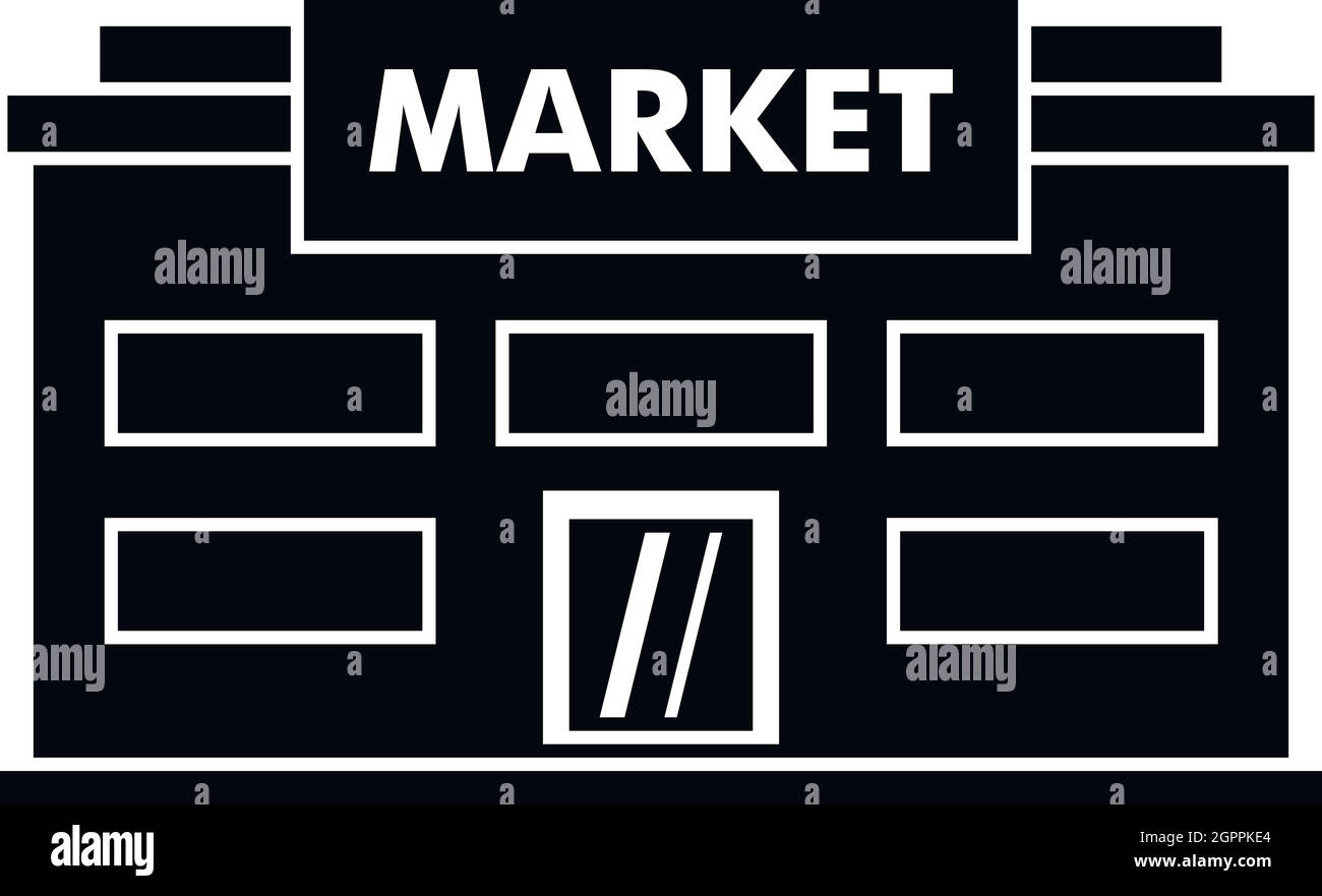 Market icon, simple style Stock Vector Image & Art - Alamy
