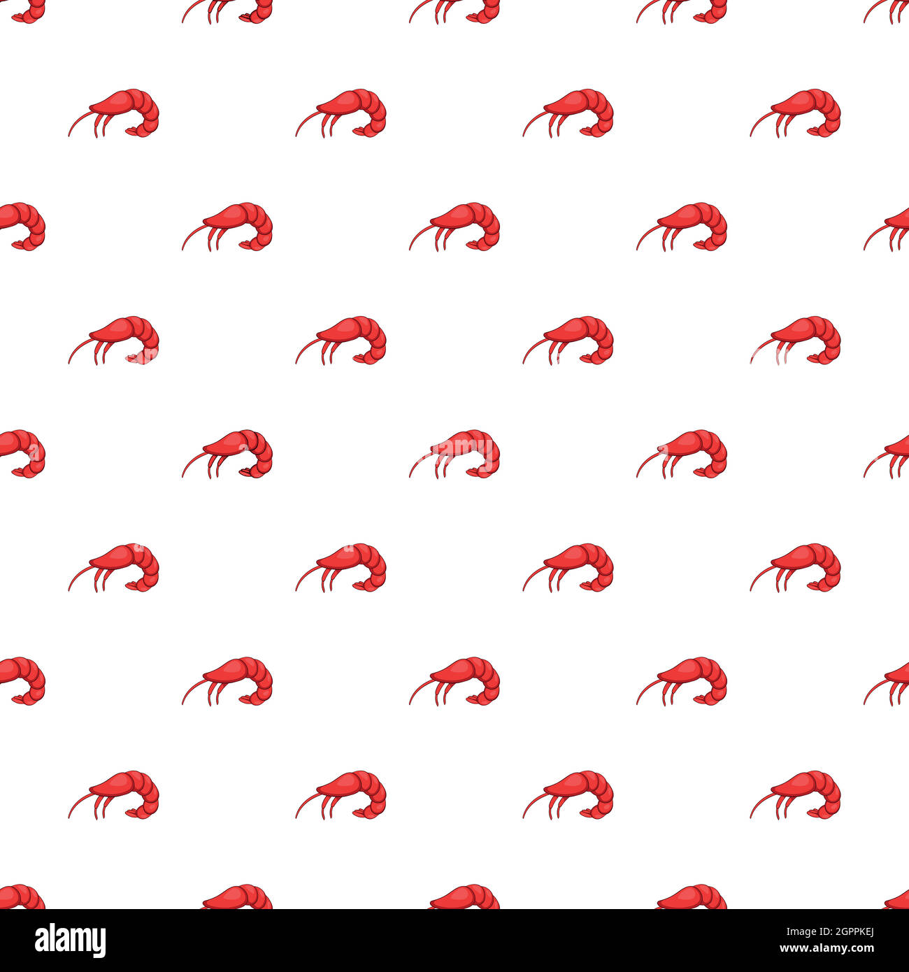 Shrimp pattern, cartoon style Stock Vector Image & Art - Alamy