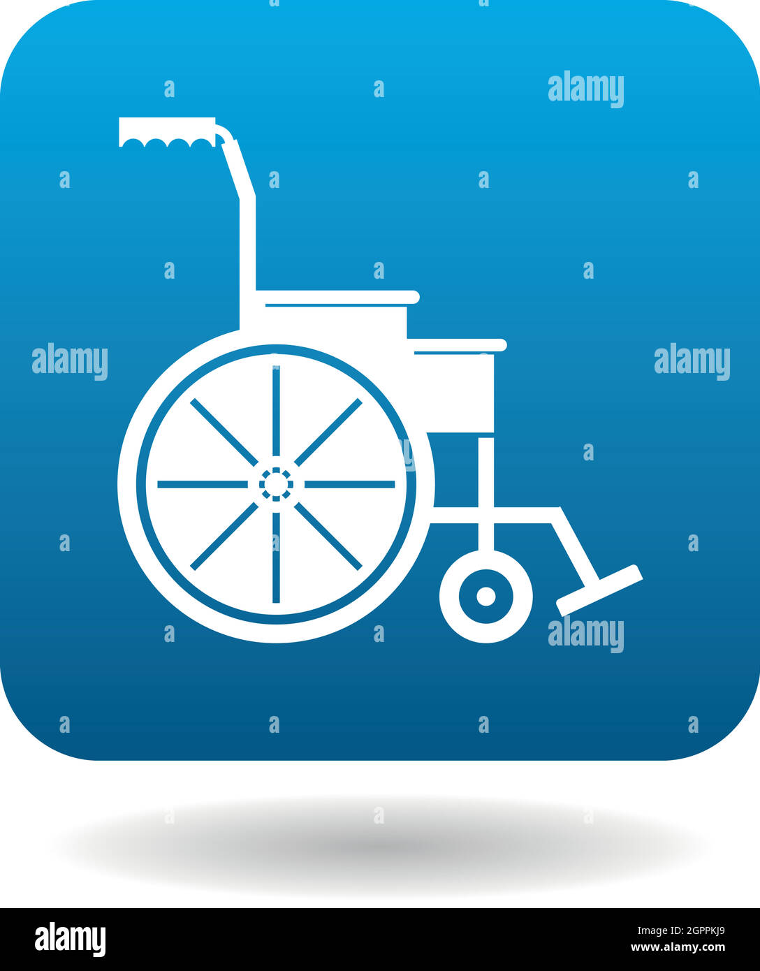 Wheelchair icon in simple style Stock Vector Image & Art - Alamy