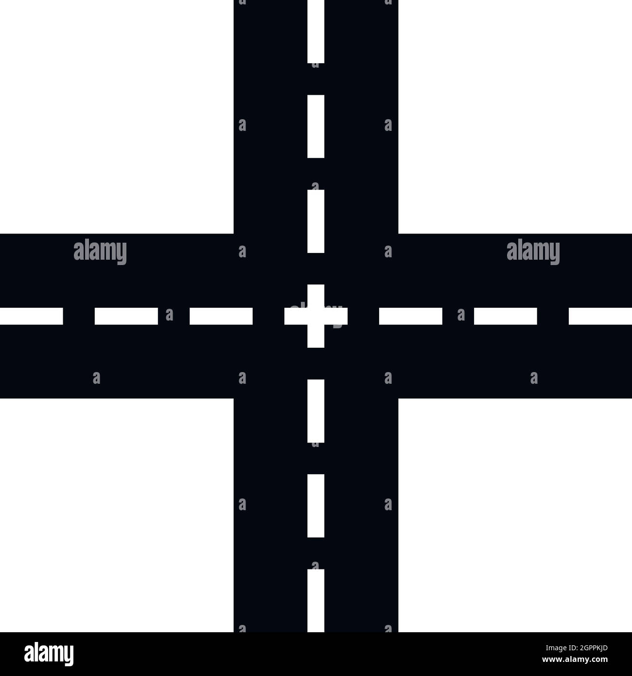 Crossing road icon, simple style Stock Vector Image & Art - Alamy