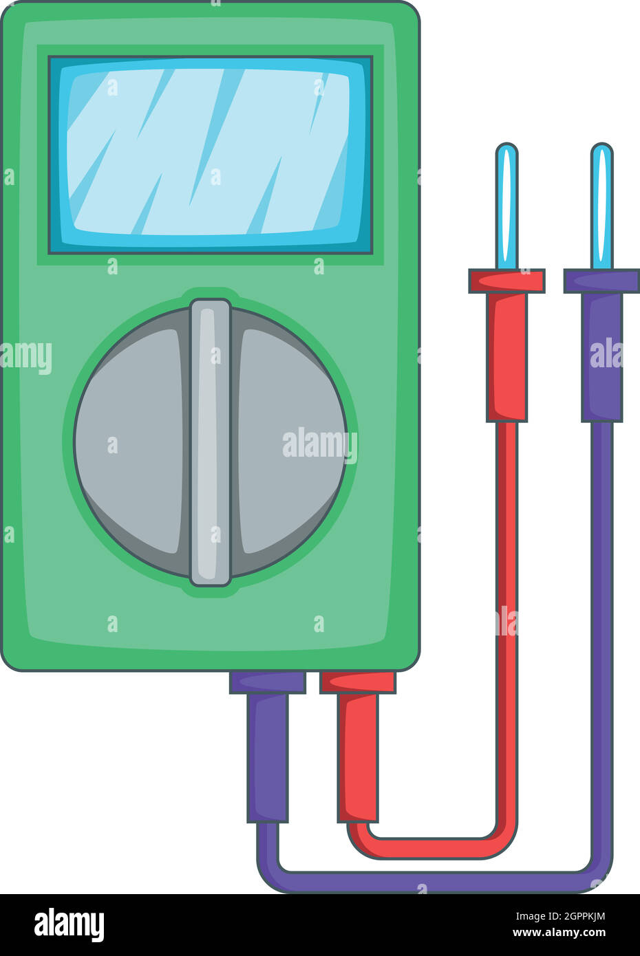 Digital multimeter vector illustration isolated hi-res stock ...