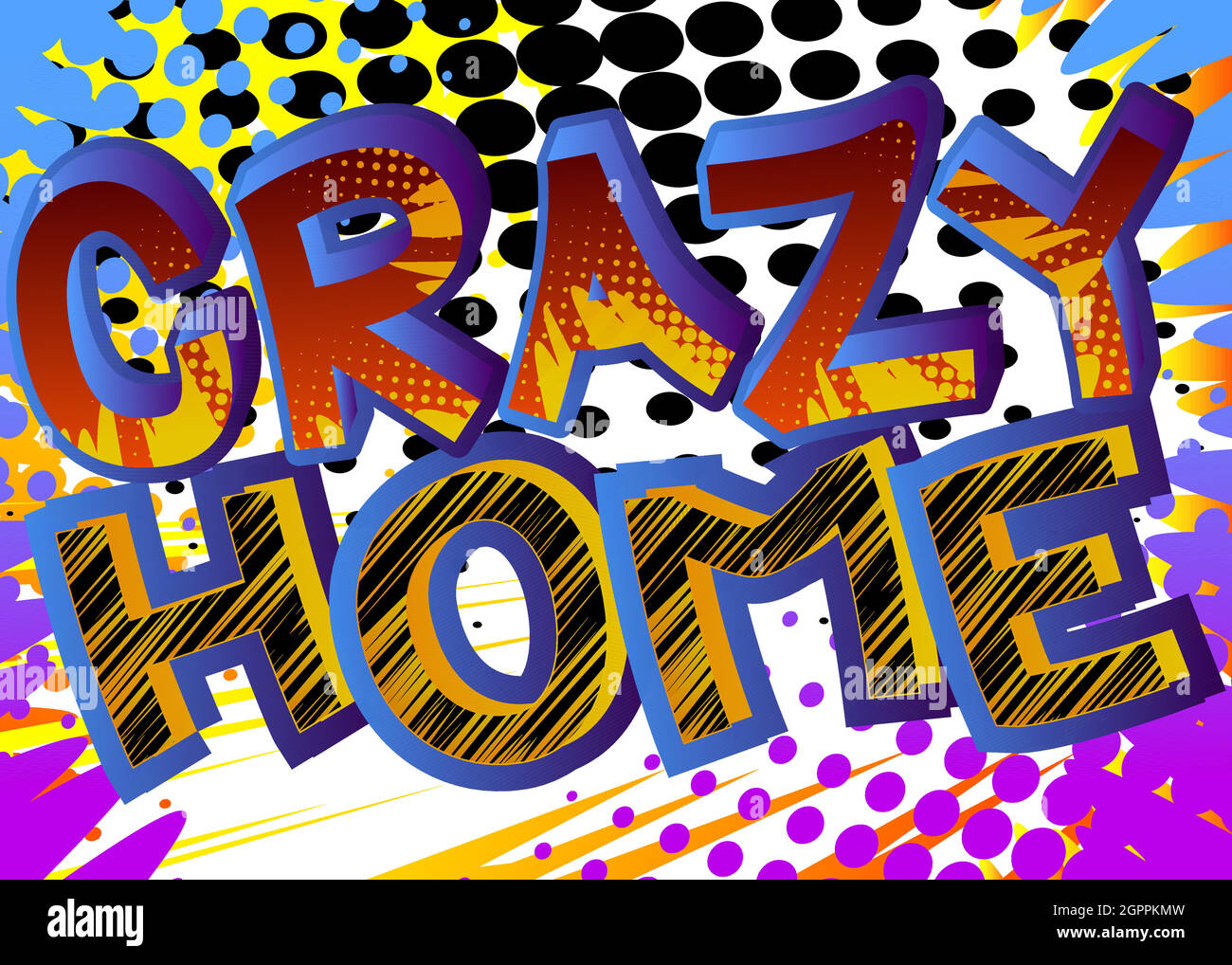 Crazy life Stock Vector Images - Alamy