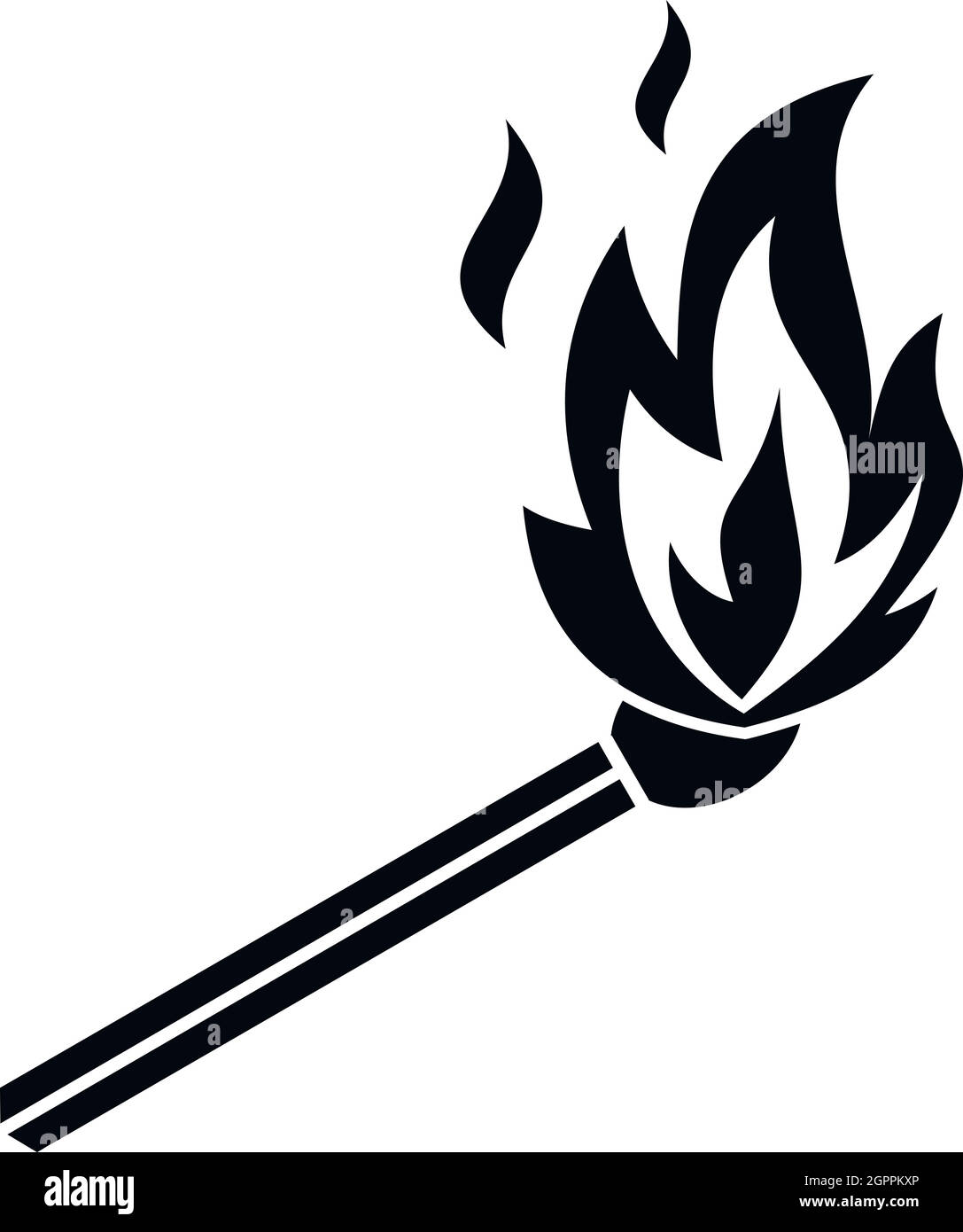 Match stick flame Stock Vector Images - Alamy