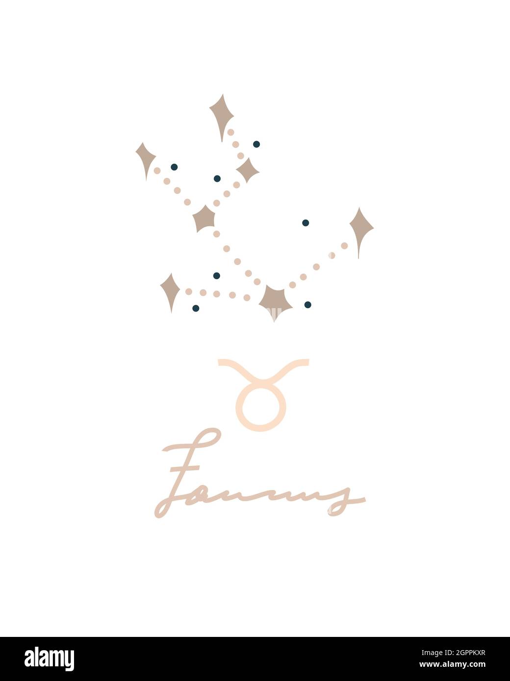 Hand drawn vector abstract stock graphic simple astrology celestial ...