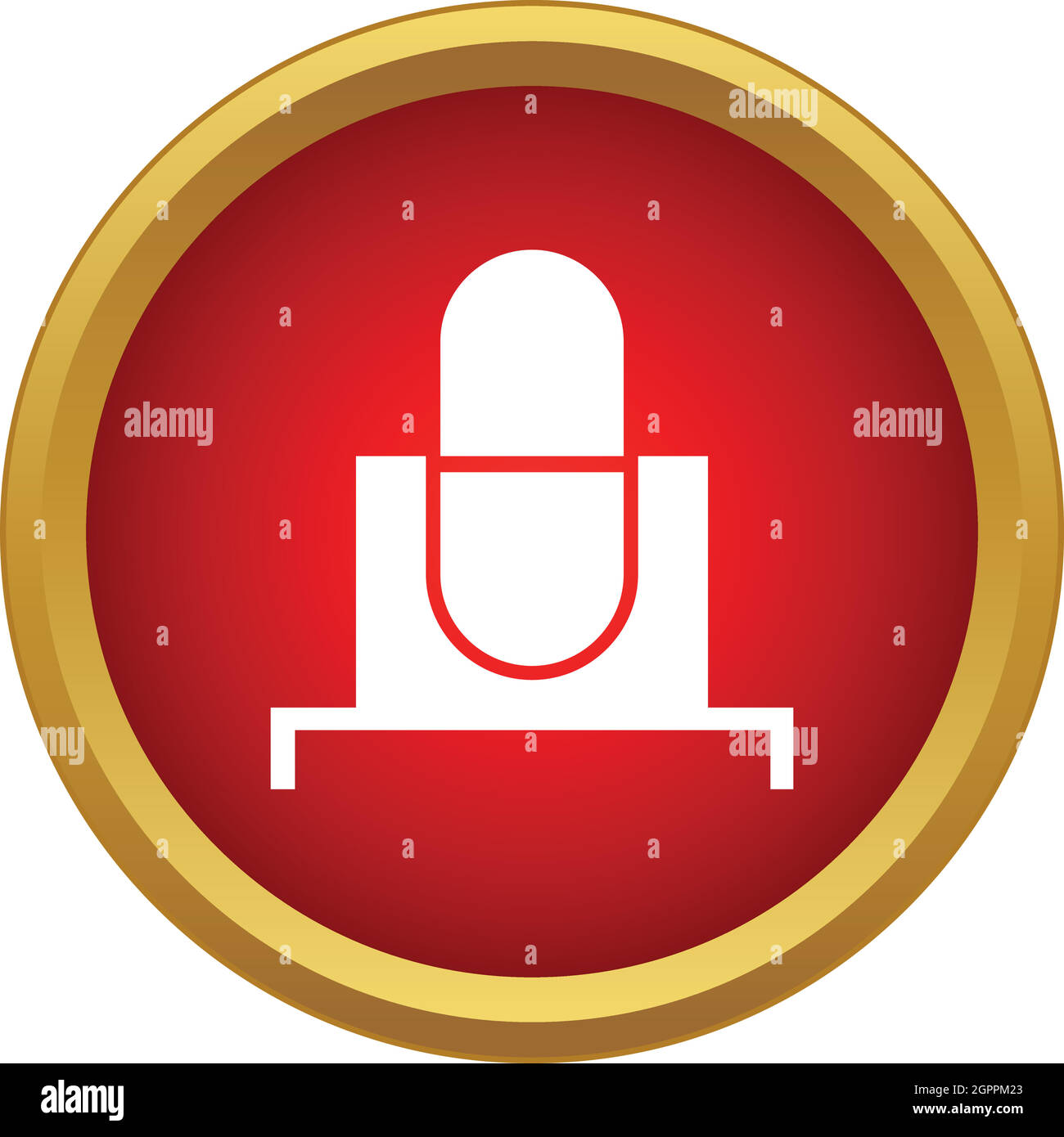 Microphone vintage red Stock Vector Images - Alamy