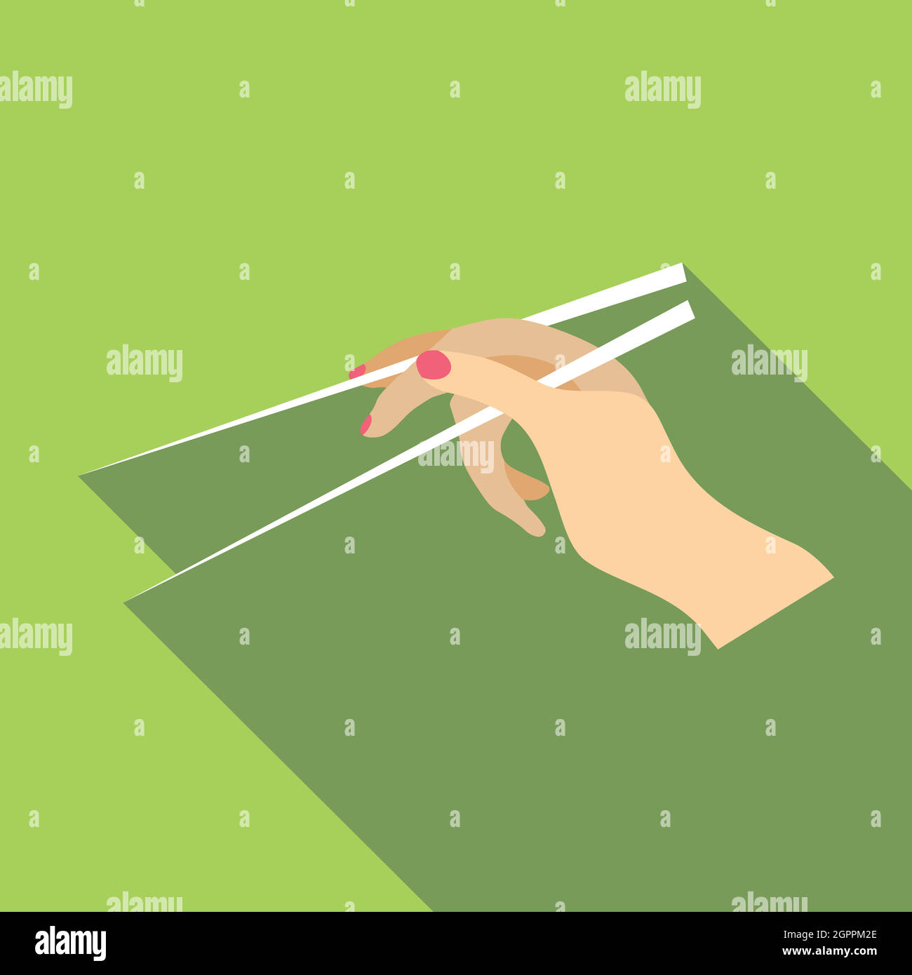 Chopstick cooking hand Stock Vector Images - Alamy