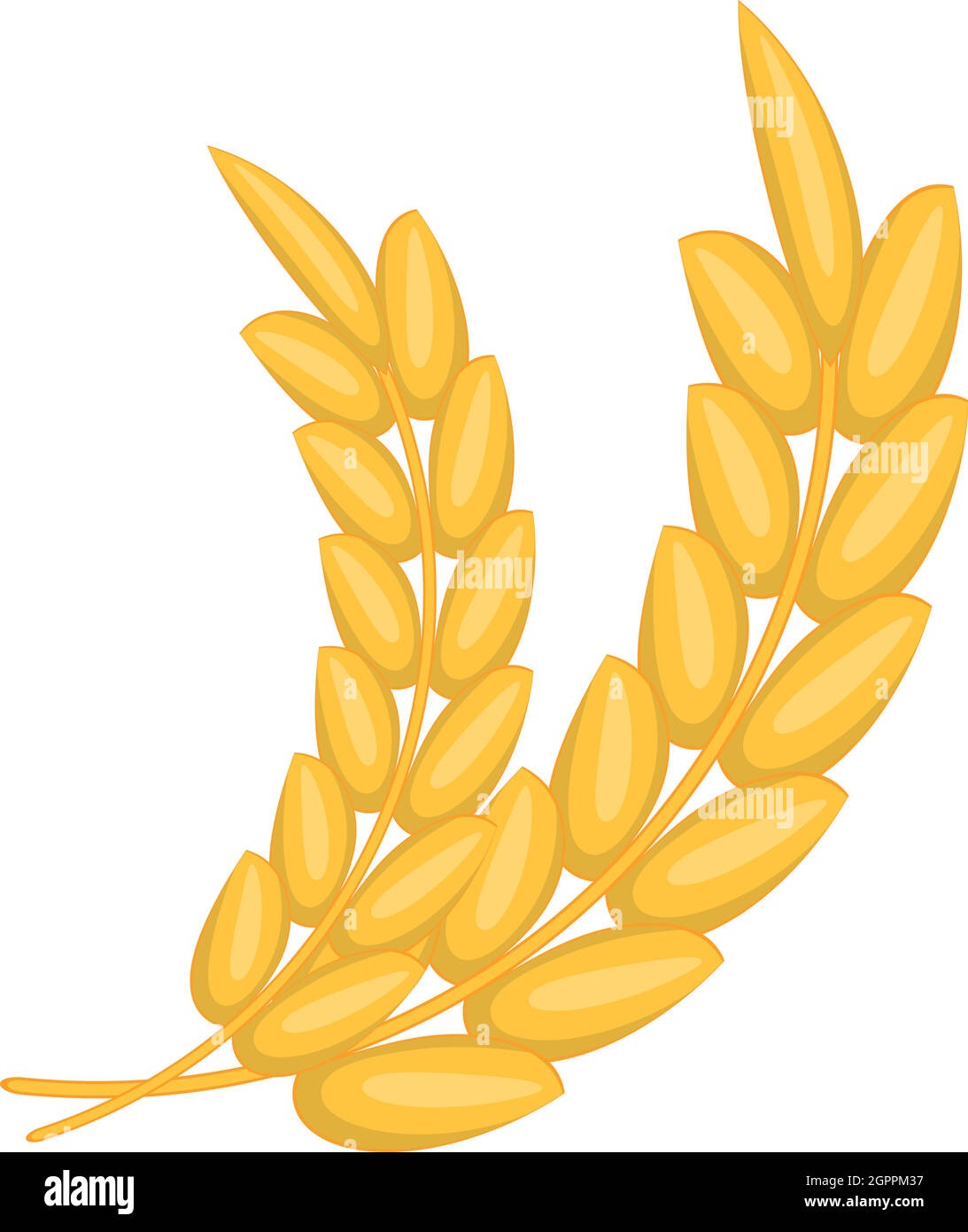 Gold wheat crop farm landscape Cut Out Stock Images & Pictures - Alamy