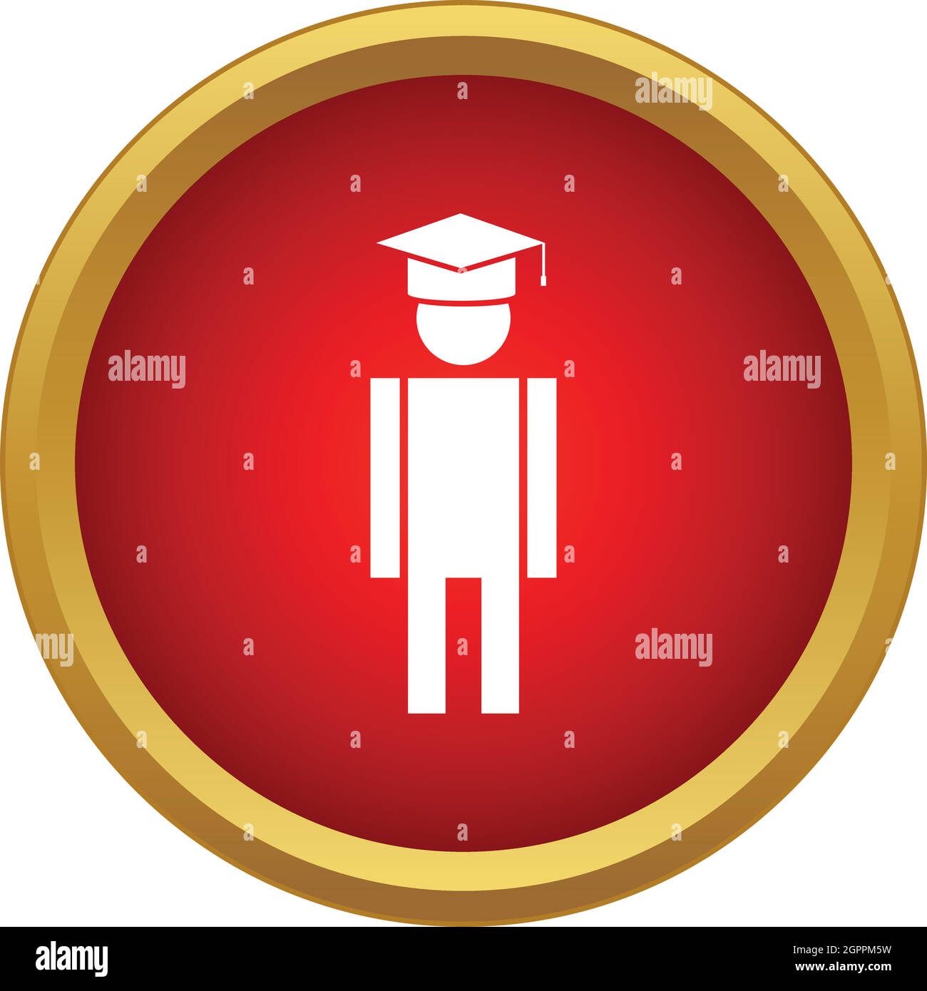 Male university student icon, simple style Stock Vector Image & Art - Alamy