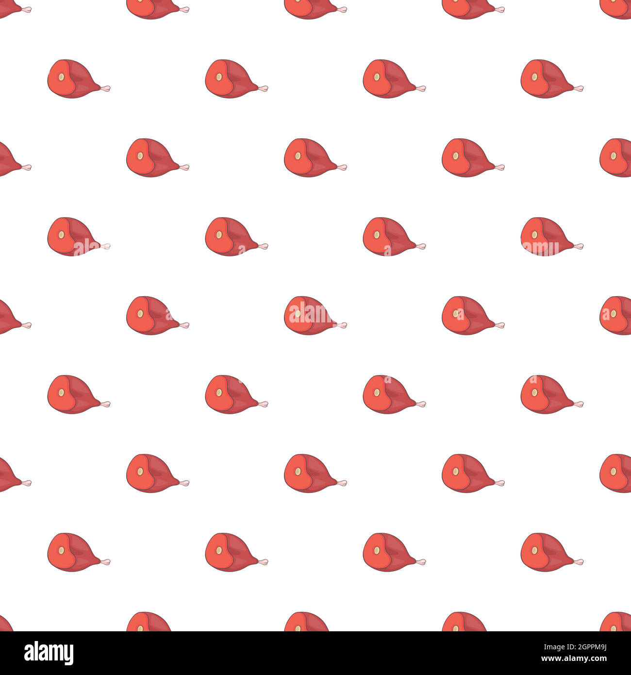 Ham pattern, cartoon style Stock Vector Image & Art - Alamy
