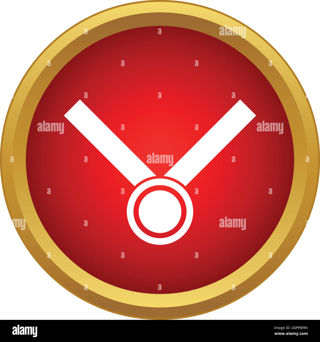 Medal with ribbon icon, simple style Stock Vector Image & Art - Alamy