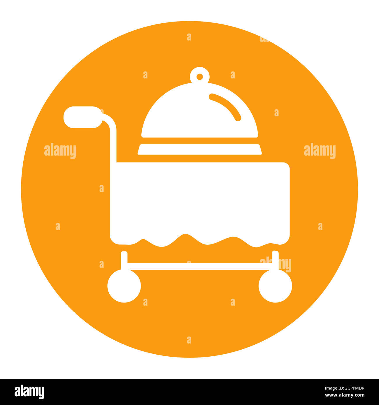 Hotel room service vector flat isolated white glyph icon Stock Vector ...